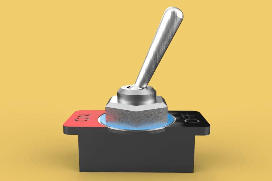 Toggle Switch - 3D Model by surf3d