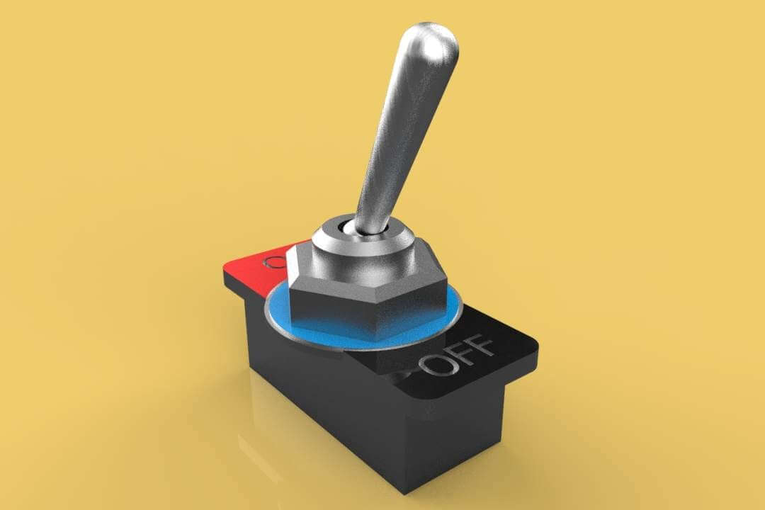 Toggle Switch - 3D Model by surf3d