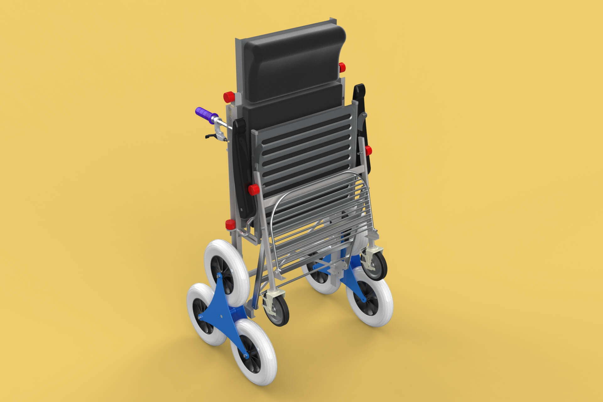 100kg Capacity Chair Trolley Folding Shopping Trolley With Built-in ...