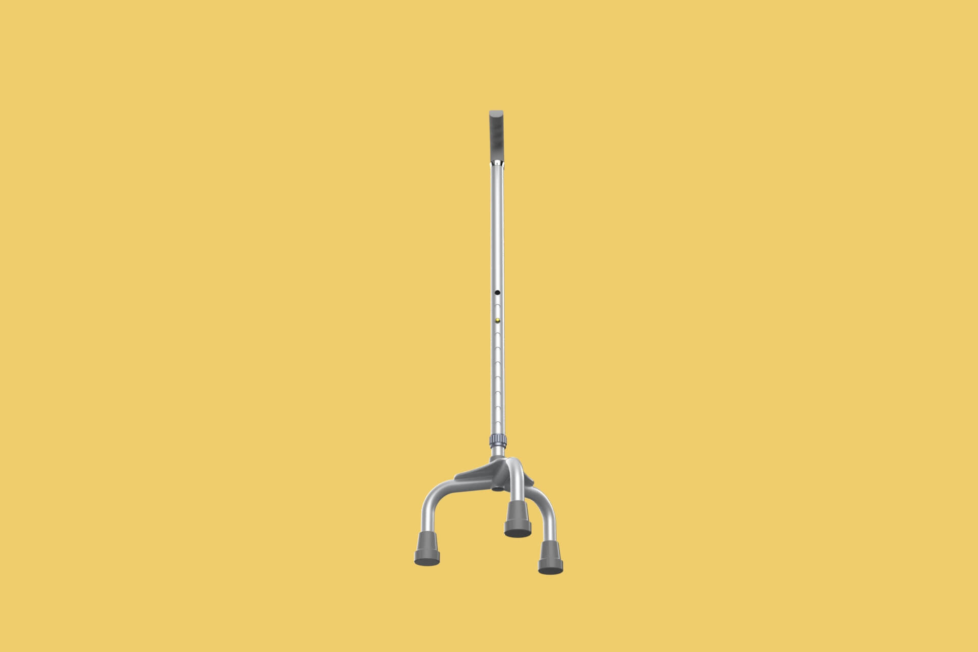 Tripod Walking Cane Aid Elderly Stick Pole Gait 3-Feet Leg 3D Model by ...