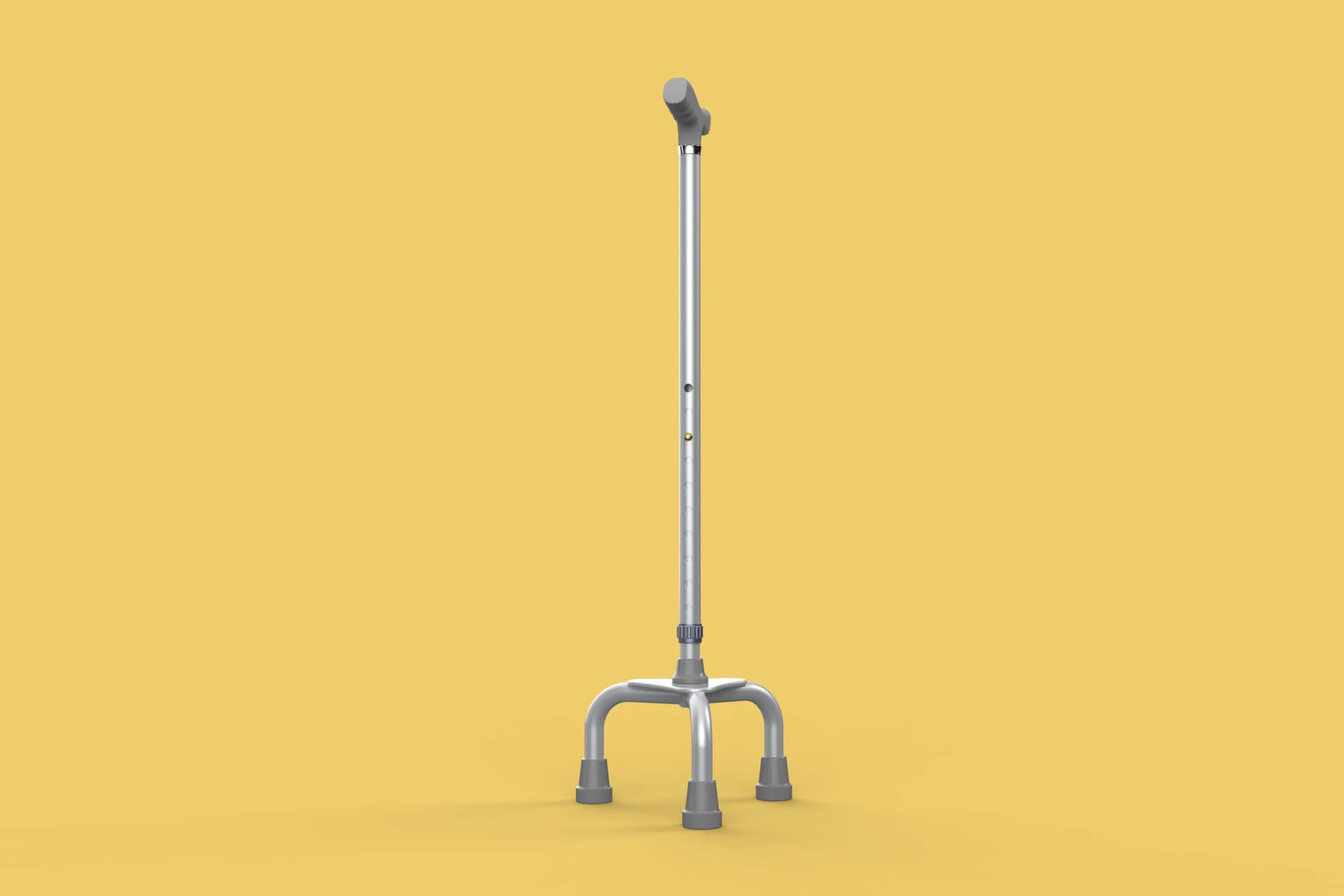 Tripod Walking Cane Aid Elderly Stick Pole Gait 3-Feet Leg 3D Model by ...