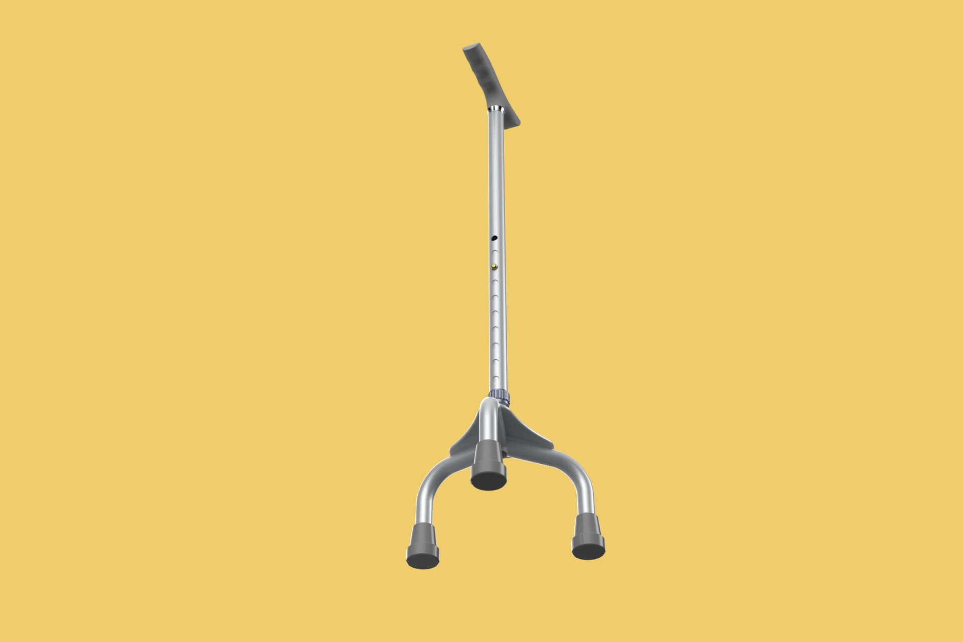 Tripod Walking Cane Aid Elderly Stick Pole Gait 3-Feet Leg 3D Model by ...