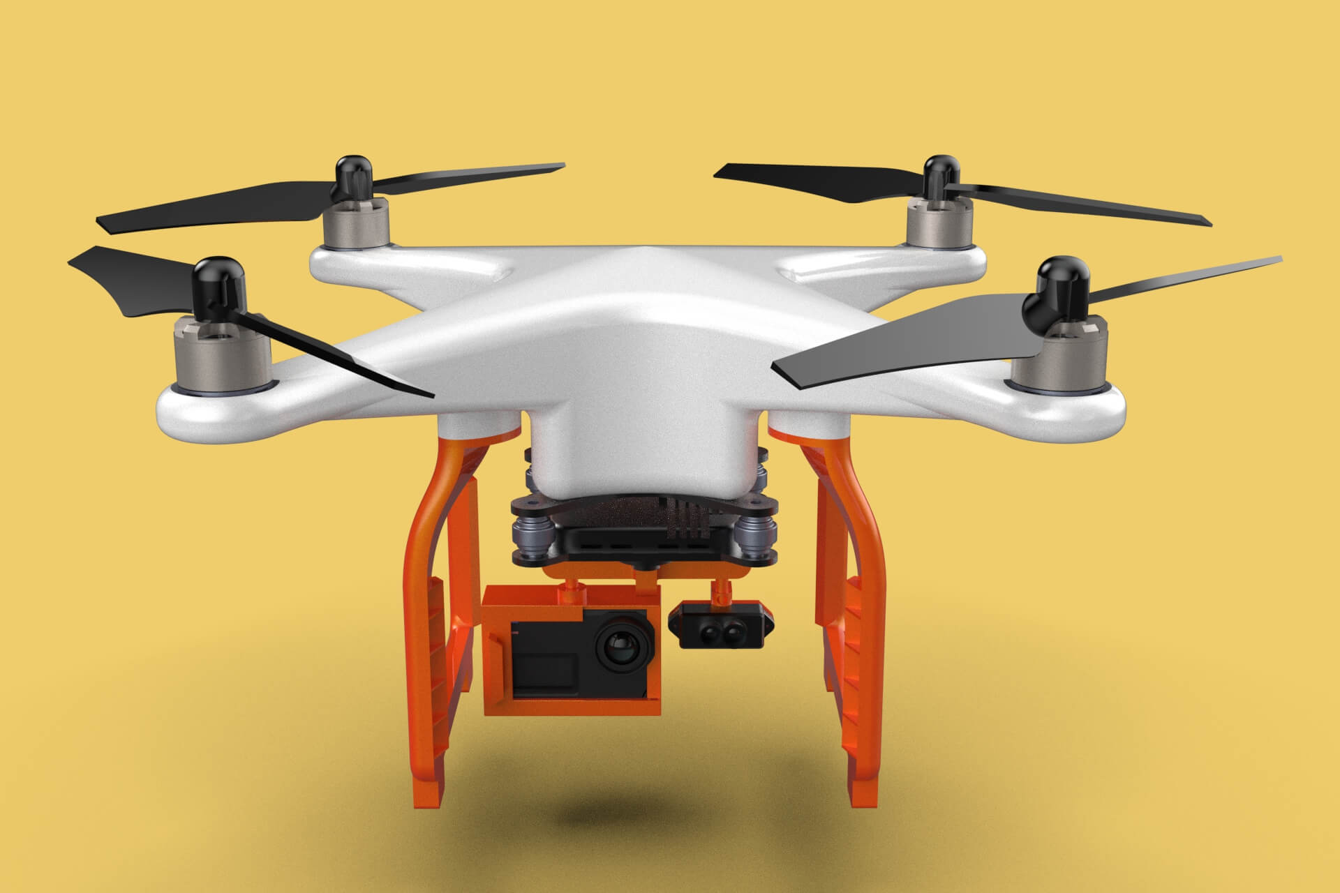 UAV Lidar Drone Quadcopter Scanner Surveying Explore Mapping - 3D Model ...