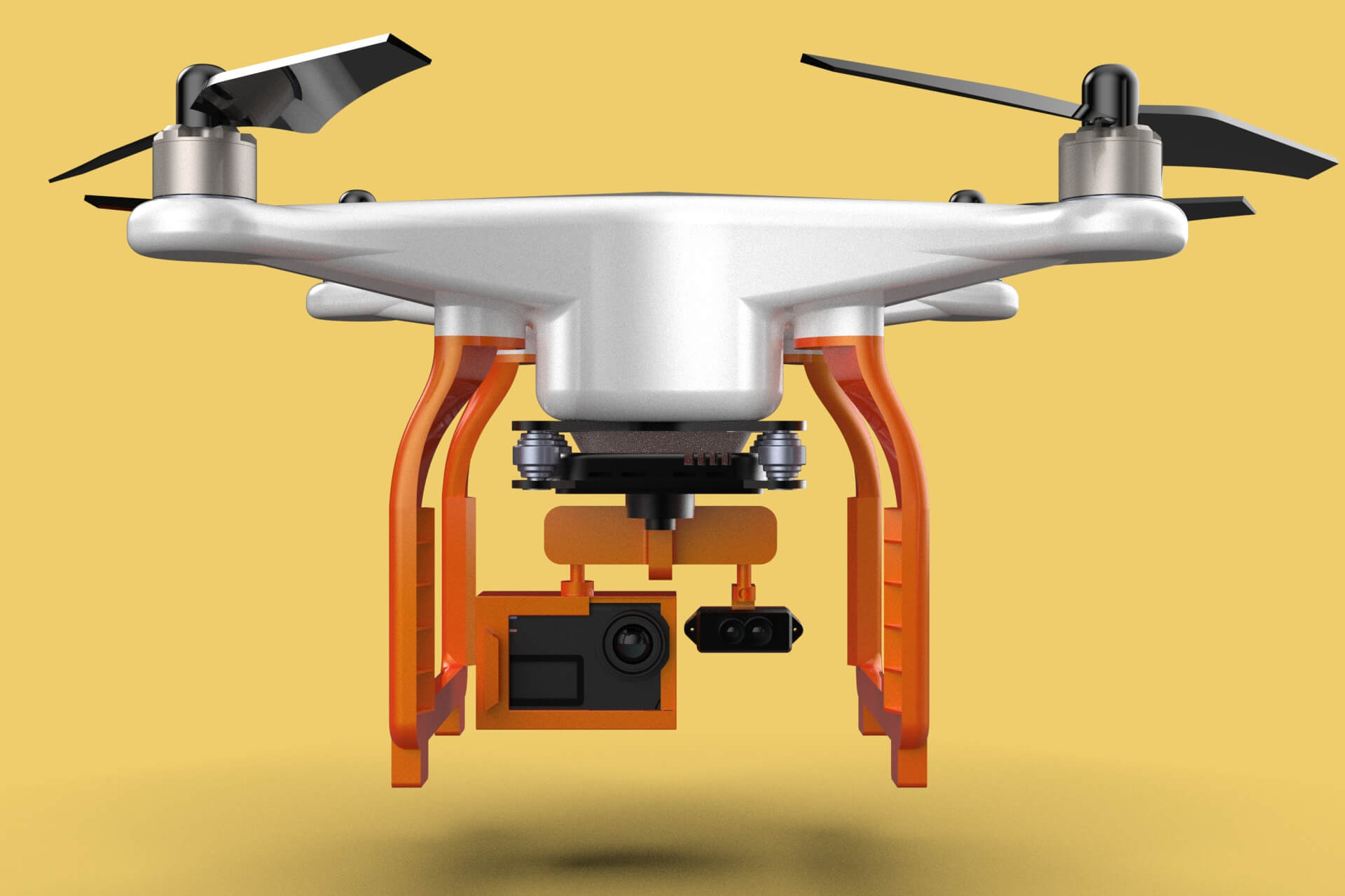 UAV Lidar Drone Quadcopter Scanner Surveying Explore Mapping - 3D Model ...