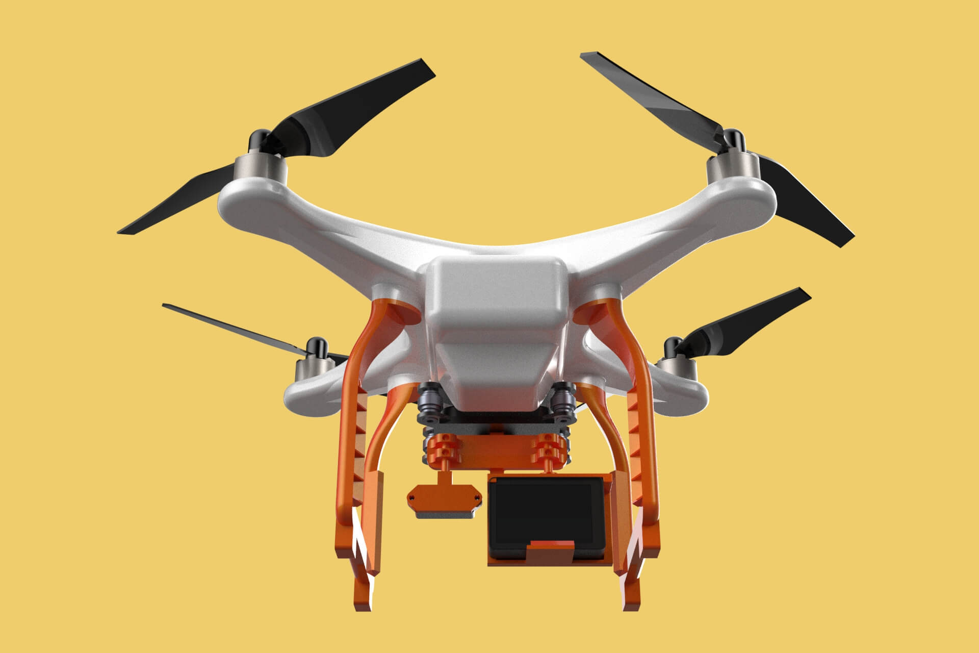 UAV Lidar Drone Quadcopter Scanner Surveying Explore Mapping - 3D Model ...