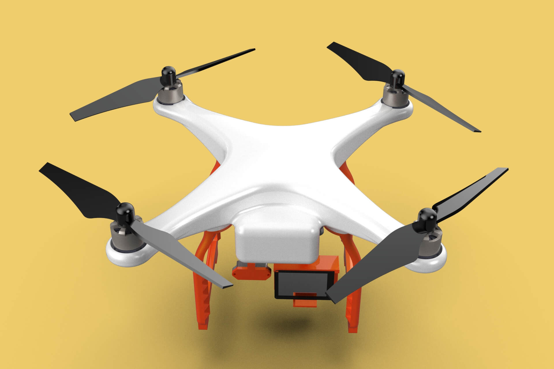 UAV Lidar Drone Quadcopter Scanner Surveying Explore Mapping - 3D Model ...