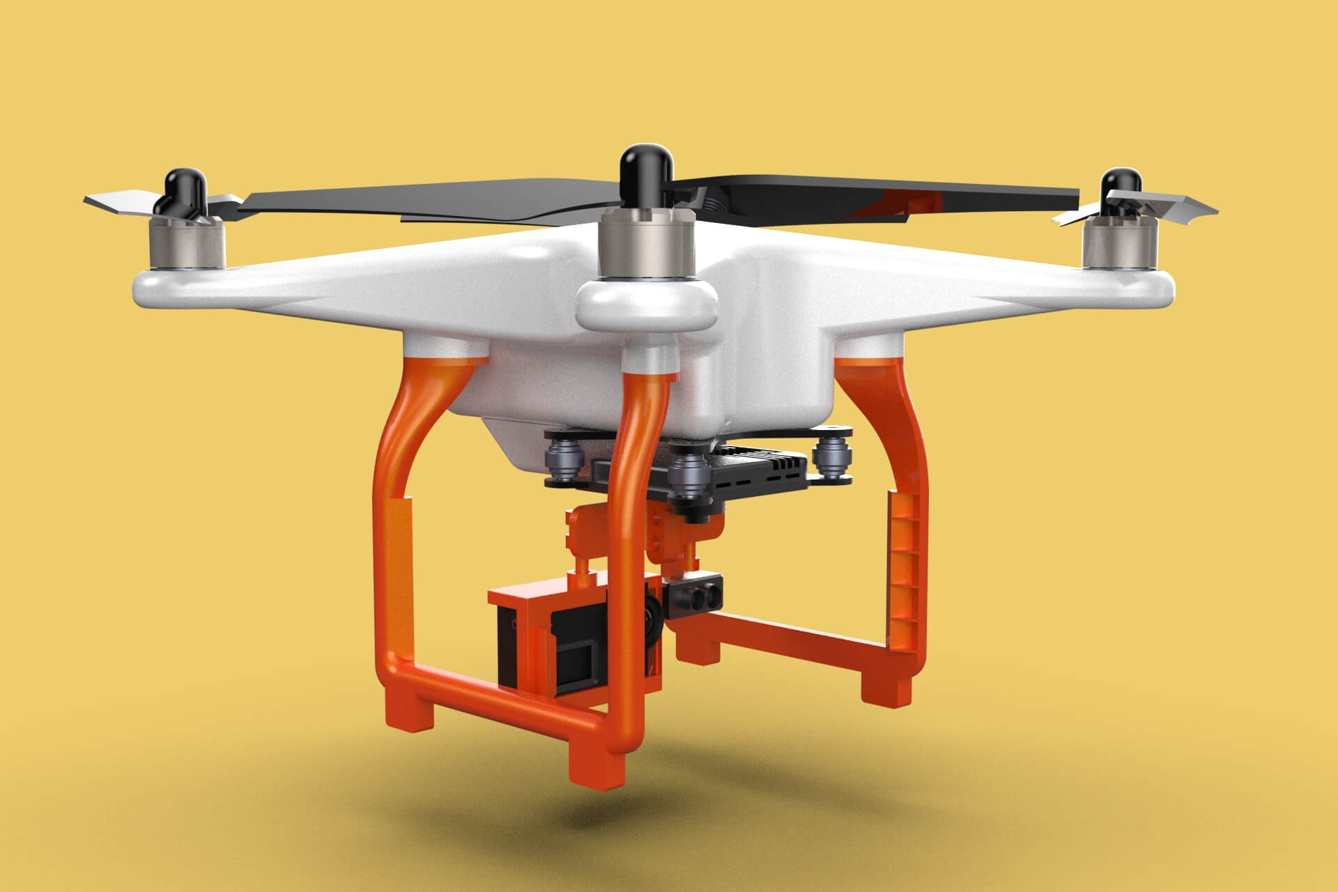 UAV Lidar Drone Quadcopter Scanner Surveying Explore Mapping - 3D Model ...