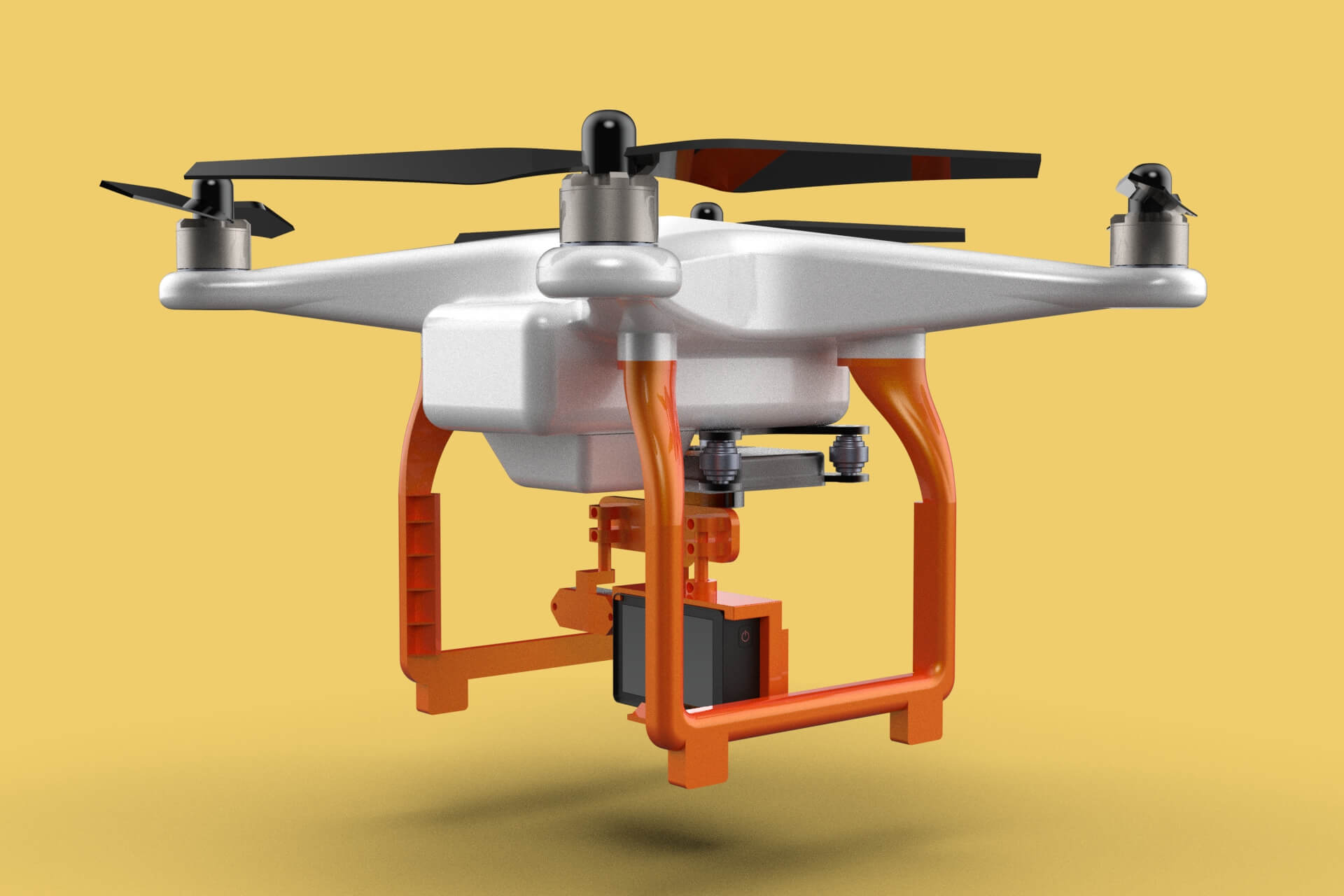 UAV Lidar Drone Quadcopter Scanner Surveying Explore Mapping - 3D Model ...