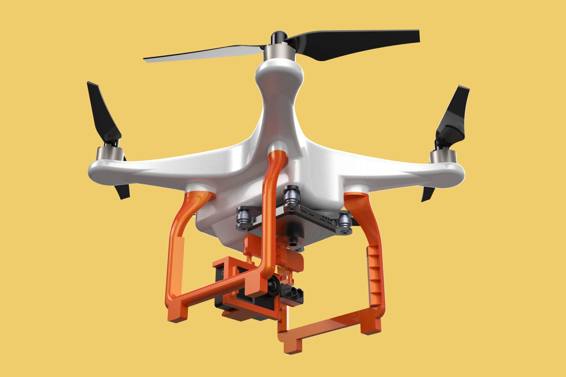 UAV Lidar Drone Quadcopter Scanner Surveying Explore Mapping - 3D Model ...