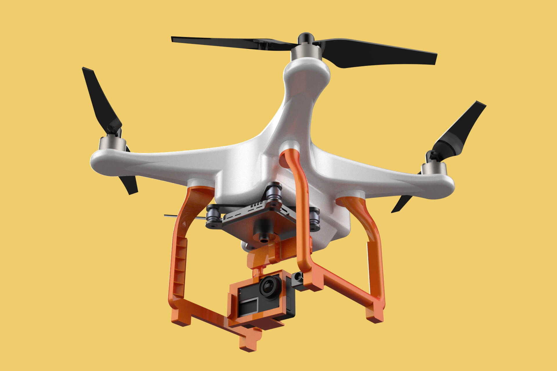 UAV Lidar Drone Quadcopter Scanner Surveying Explore Mapping - 3D Model ...