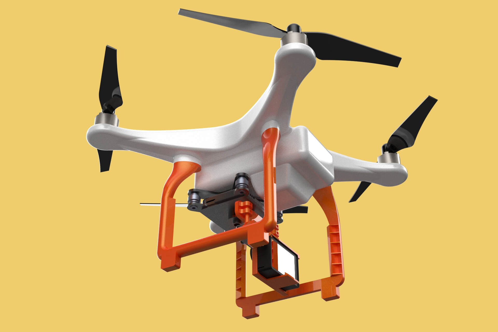 UAV Lidar Drone Quadcopter Scanner Surveying Explore Mapping - 3D Model ...