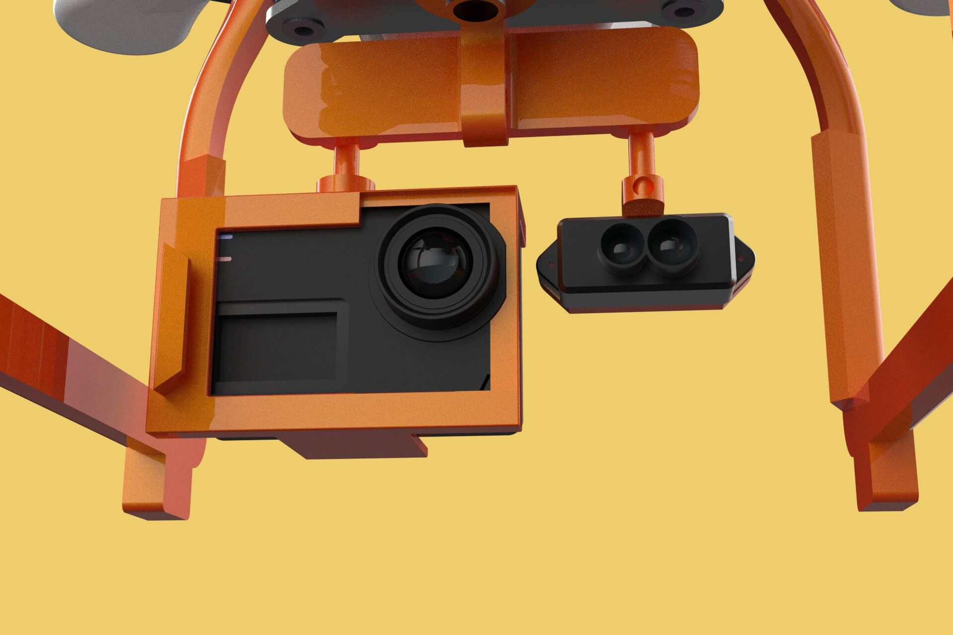 UAV Lidar Drone Quadcopter Scanner Surveying Explore Mapping - 3D Model ...