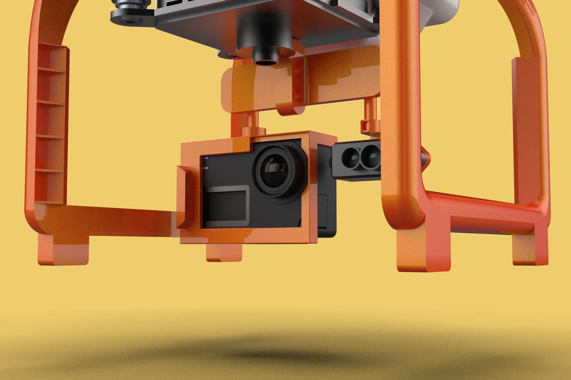 UAV Lidar Drone Quadcopter Scanner Surveying Explore Mapping - 3D Model ...