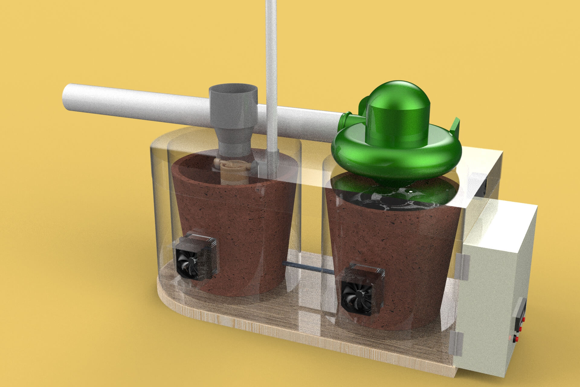 Ultrasonic Cooling System Mist Humidifier Vaporizer Farm - 3D Model by ...