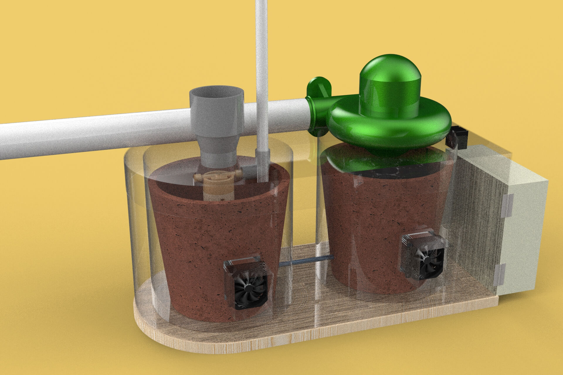 Ultrasonic Cooling System Mist Humidifier Vaporizer Farm - 3D Model by ...