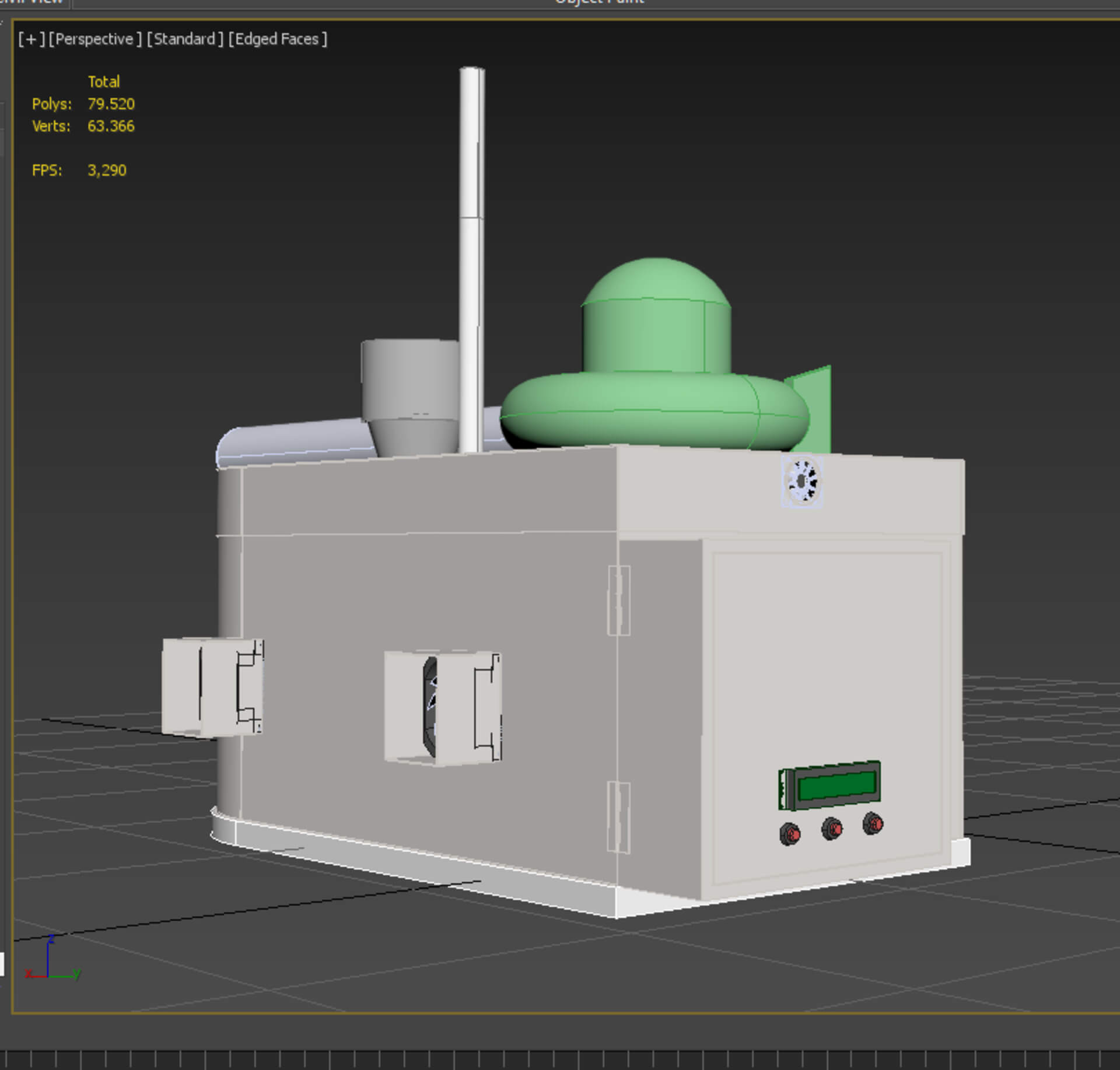 Ultrasonic Cooling System Mist Humidifier Vaporizer Farm - 3D Model by ...