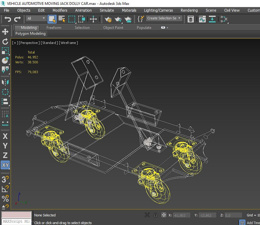 Car Moving Jack - 3D Model by surf3d