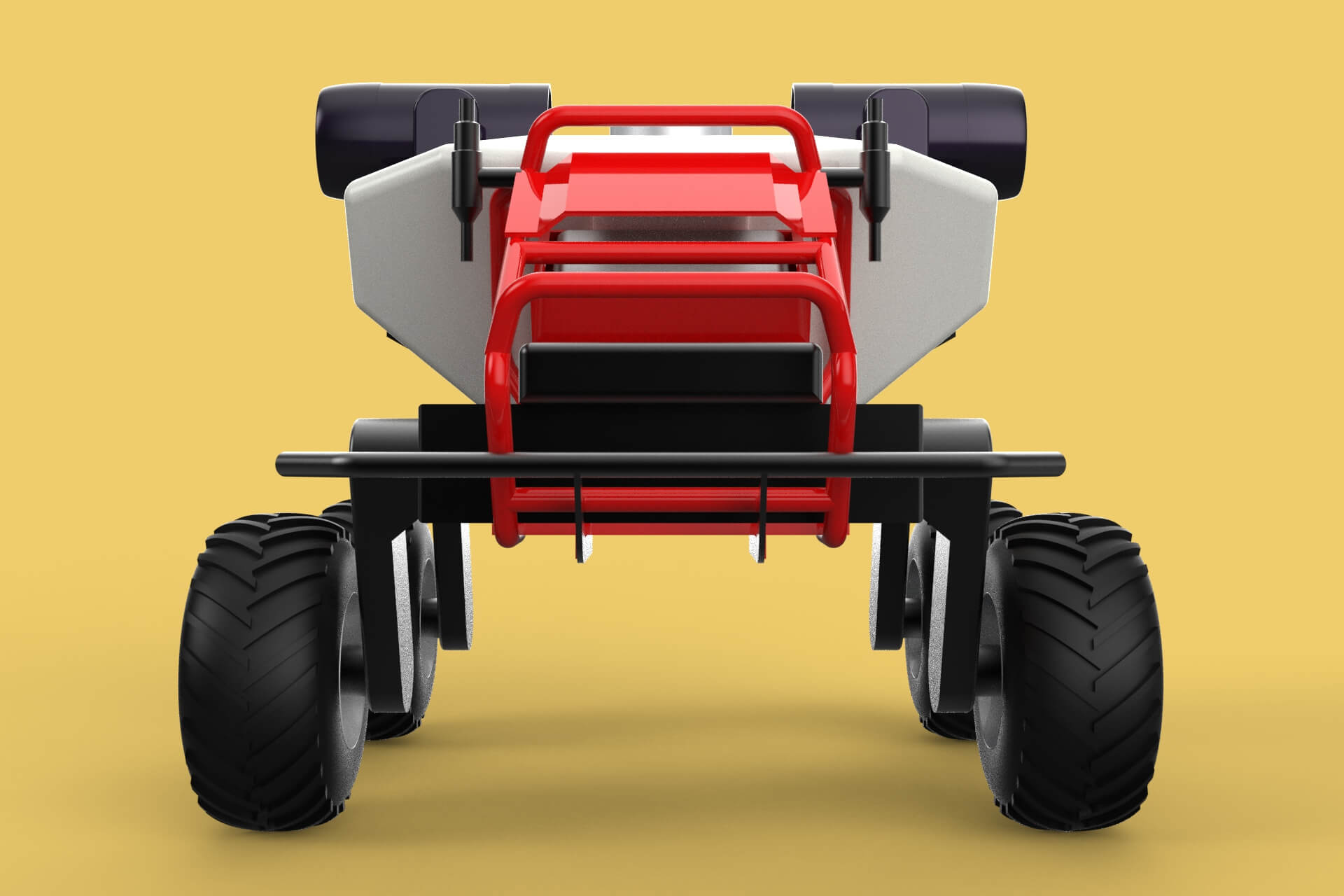 Vehicle Sprayer Autonomous Unmanned Robot Tractor Ground - 3D Model by ...