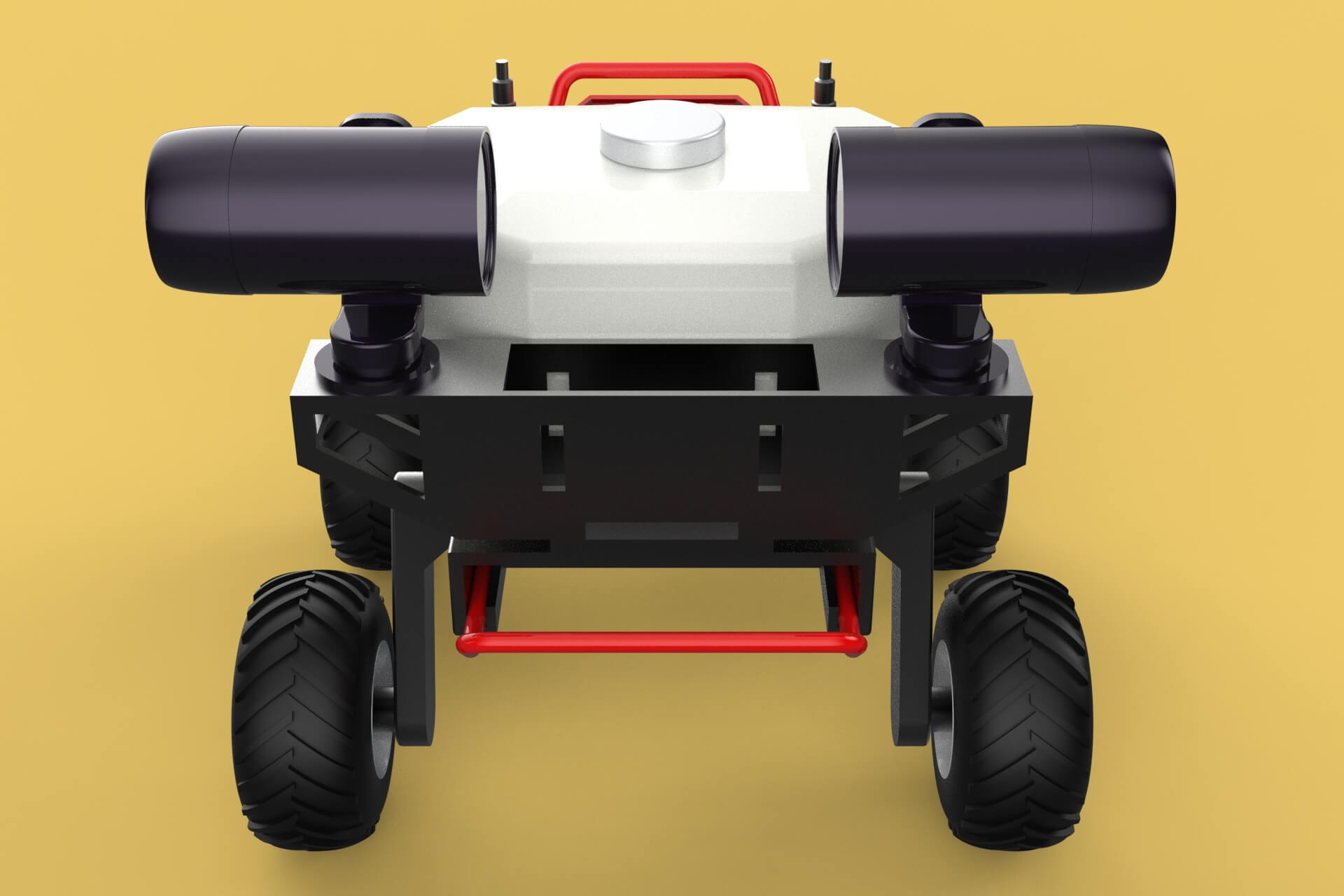 Vehicle Sprayer Autonomous Unmanned Robot Tractor Ground - 3D Model by ...
