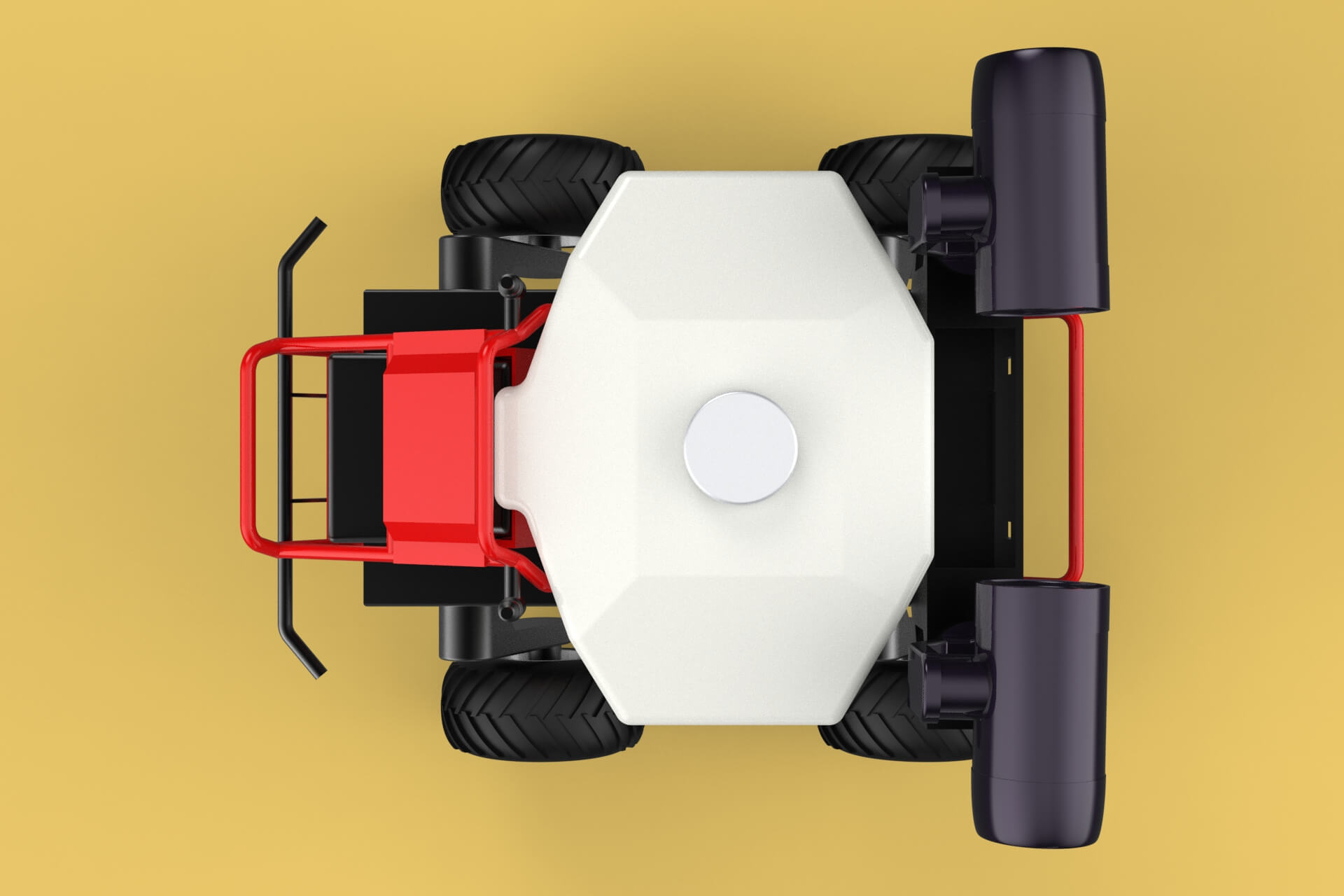 Vehicle Sprayer Autonomous Unmanned Robot Tractor Ground - 3D Model by ...