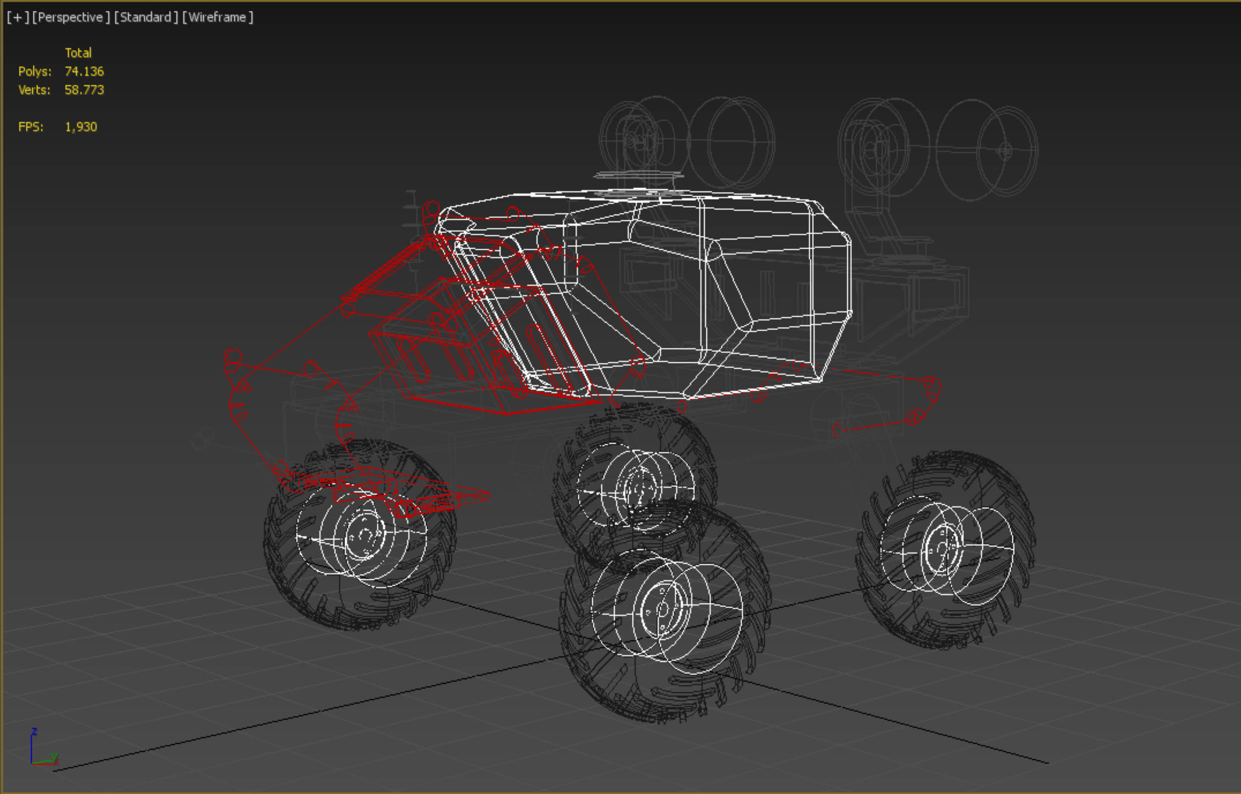Vehicle Sprayer Autonomous Unmanned Robot Tractor Ground - 3D Model by ...