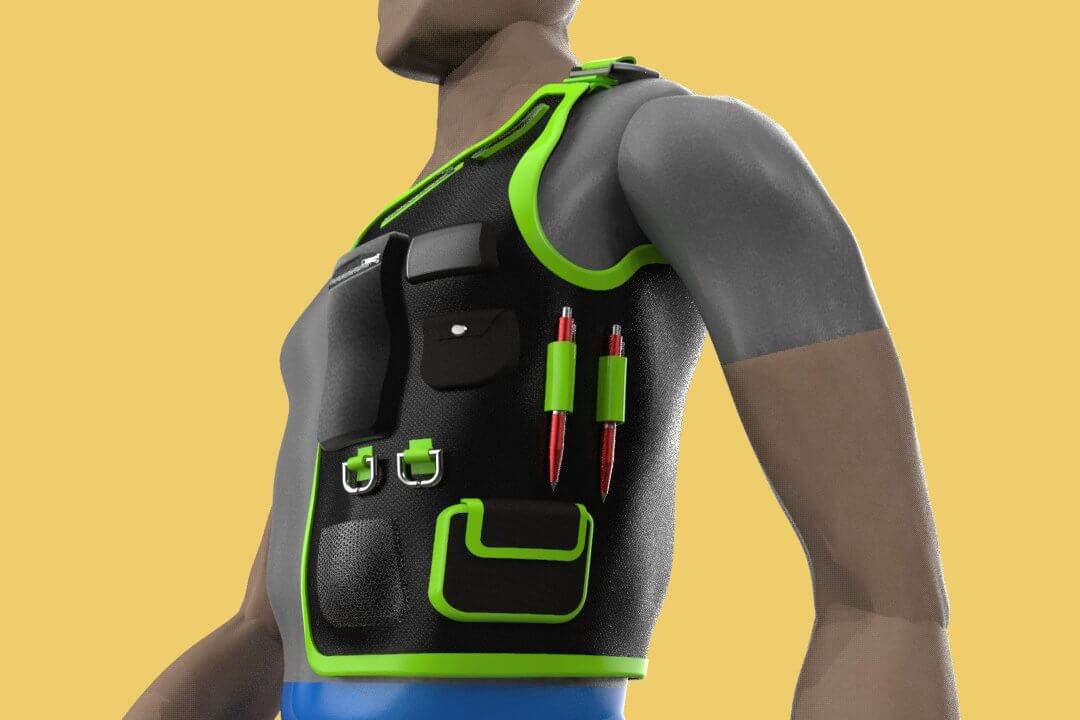 Vest For Engineer Safety - 3D Model by surf3d