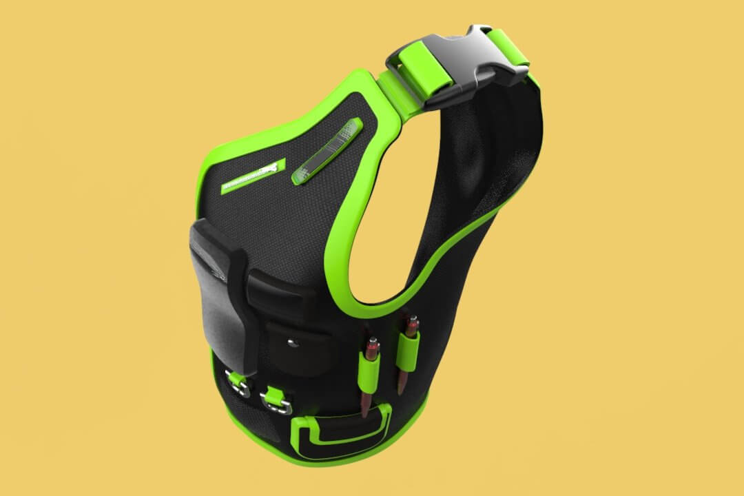 Vest For Engineer Safety - 3D Model by surf3d