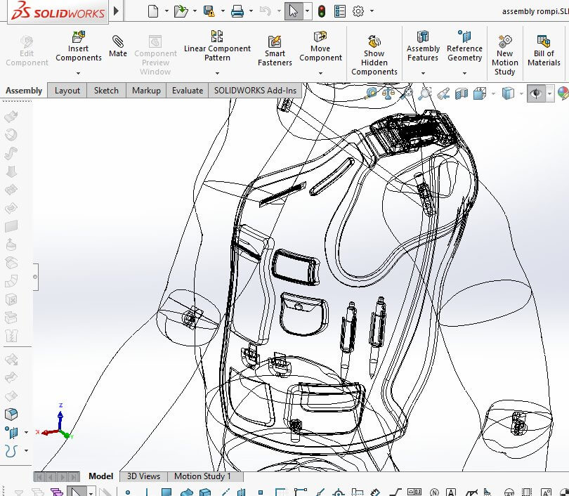 Vest For Engineer Safety - 3D Model by surf3d