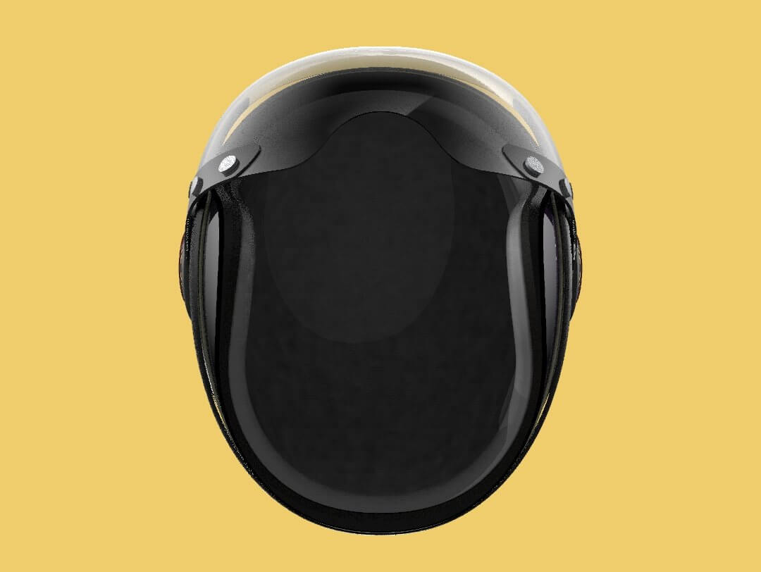 Retro Scooter Helmet - 3D Model by surf3d