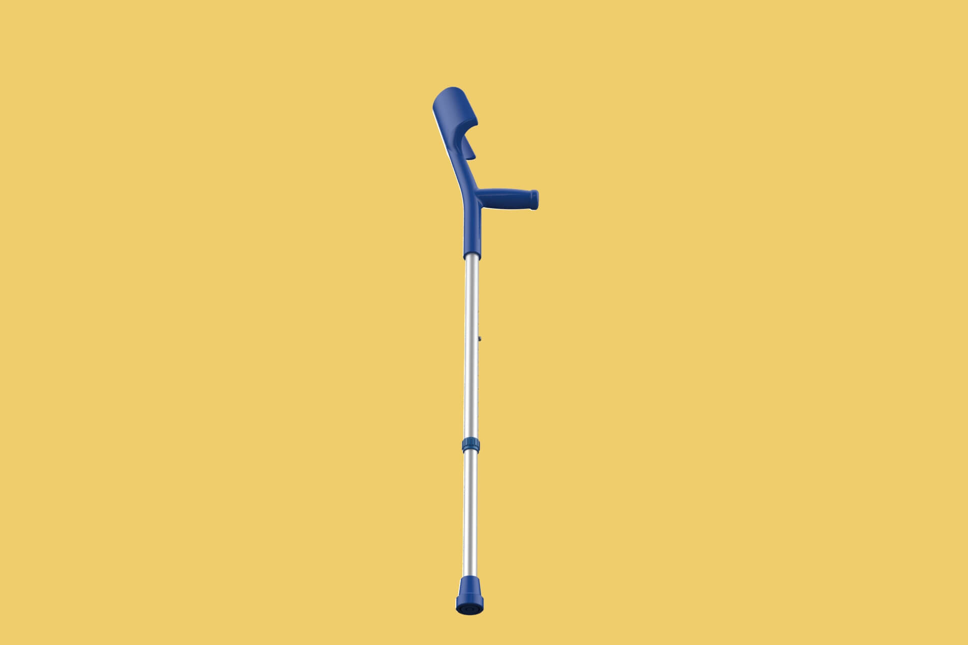Walking Forearm Crutch Elbow Arm Lofstrand Crutches Cane Aid - 3D Model ...