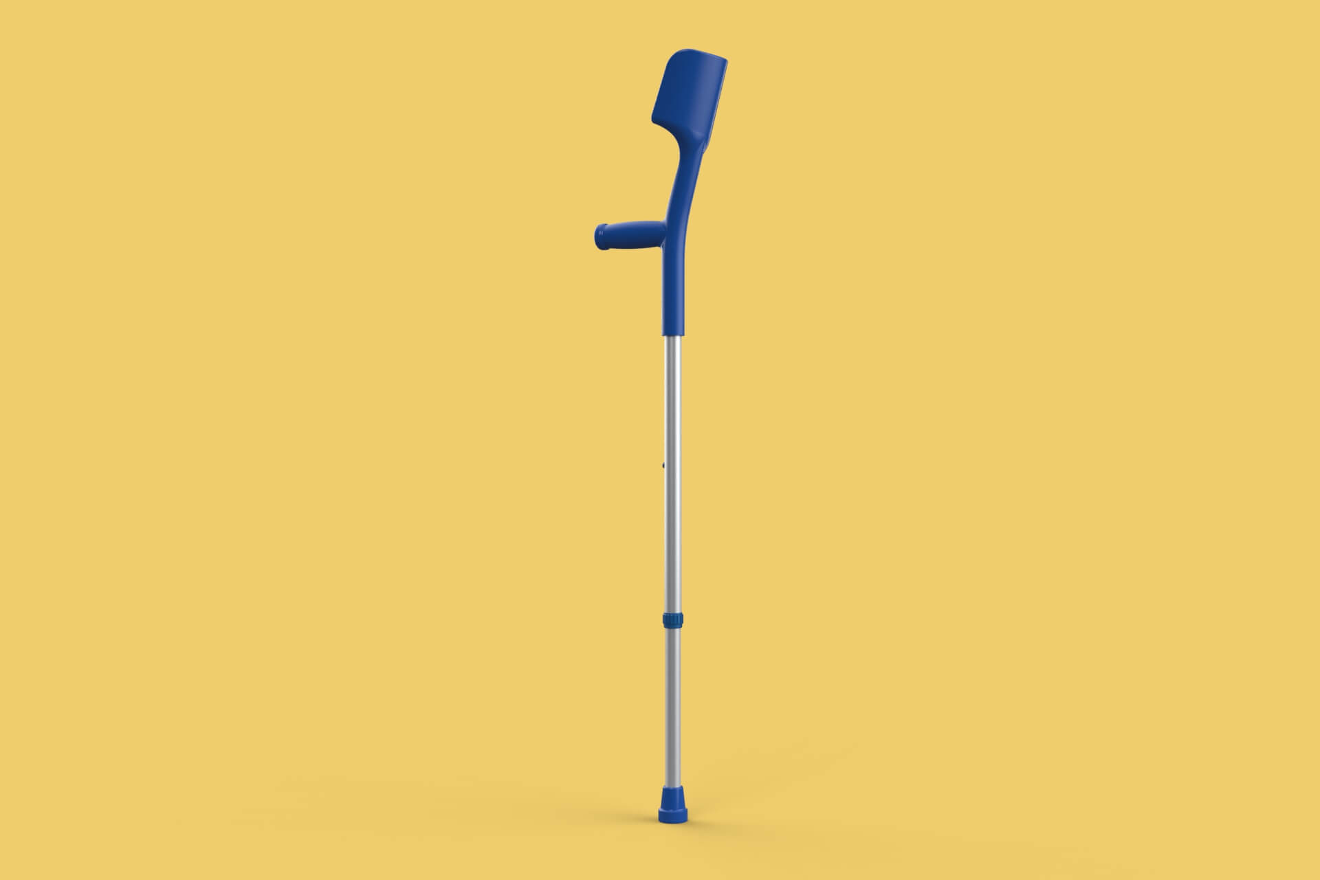 Walking Forearm Crutch Elbow Arm Lofstrand Crutches Cane Aid - 3D Model ...