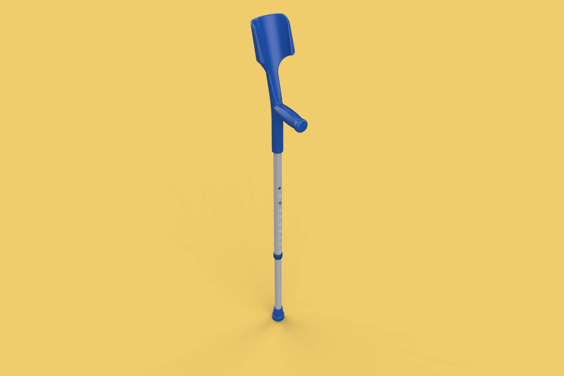 Walking Forearm Crutch Elbow Arm Lofstrand Crutches Cane Aid - 3D Model ...