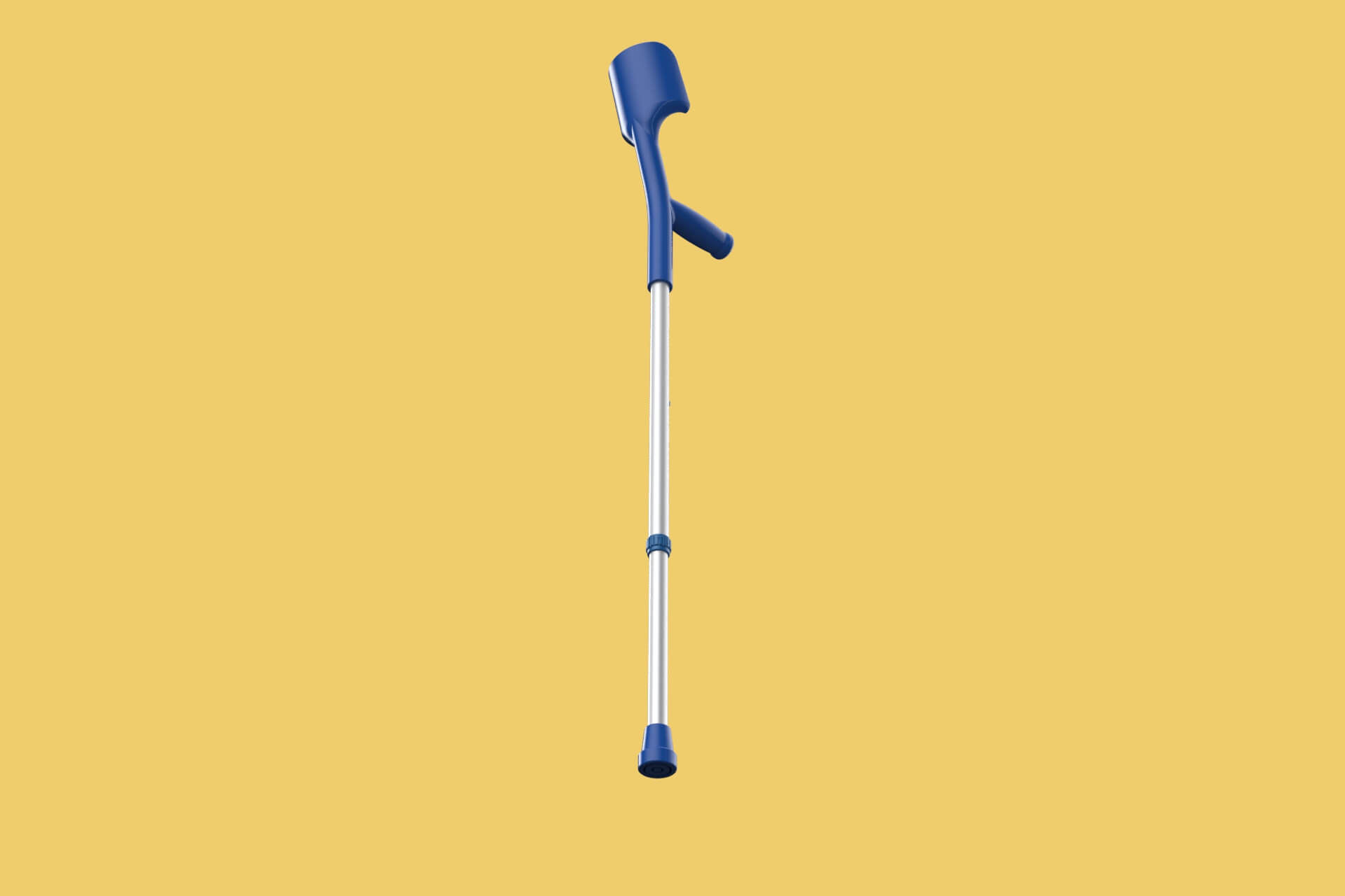 Walking Forearm Crutch Elbow Arm Lofstrand Crutches Cane Aid - 3D Model ...