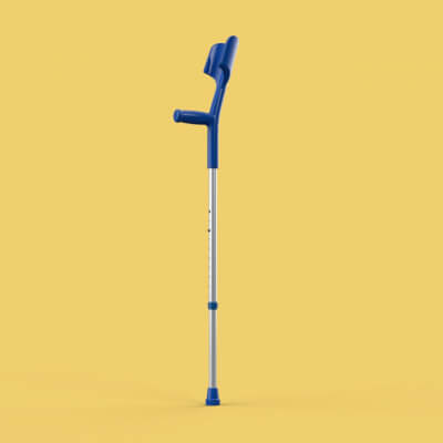 Walking Forearm Crutch Elbow Arm Lofstrand Crutches Cane Aid - 3D Model ...