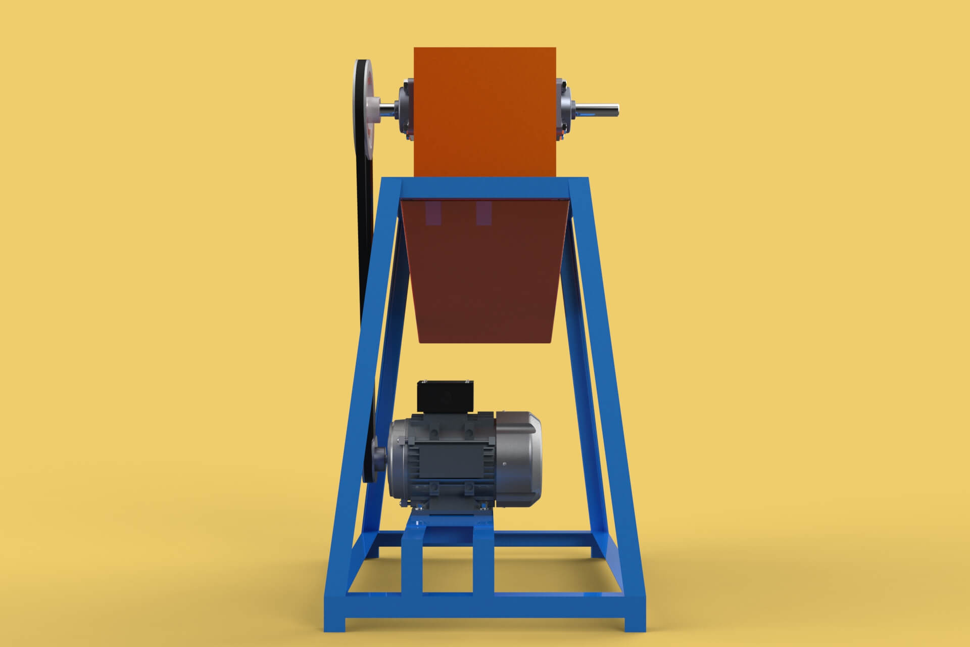 Waste Crusher Organic Vegetable Cocopeat Grinder Machine - 3D Model by ...