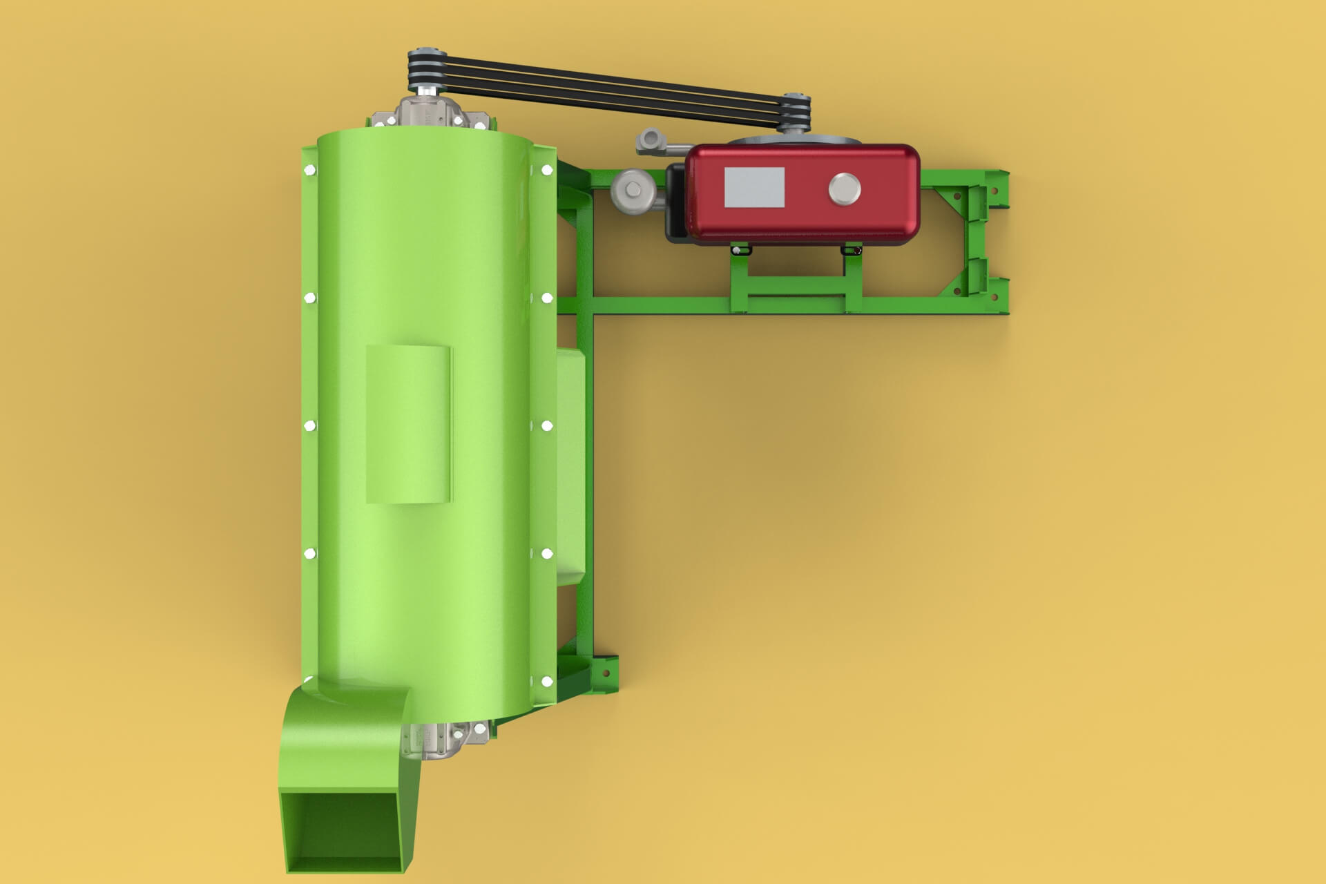 Waste Shredder Crusher Machine Garbage Rubbish Junk Compost - 3D Model ...