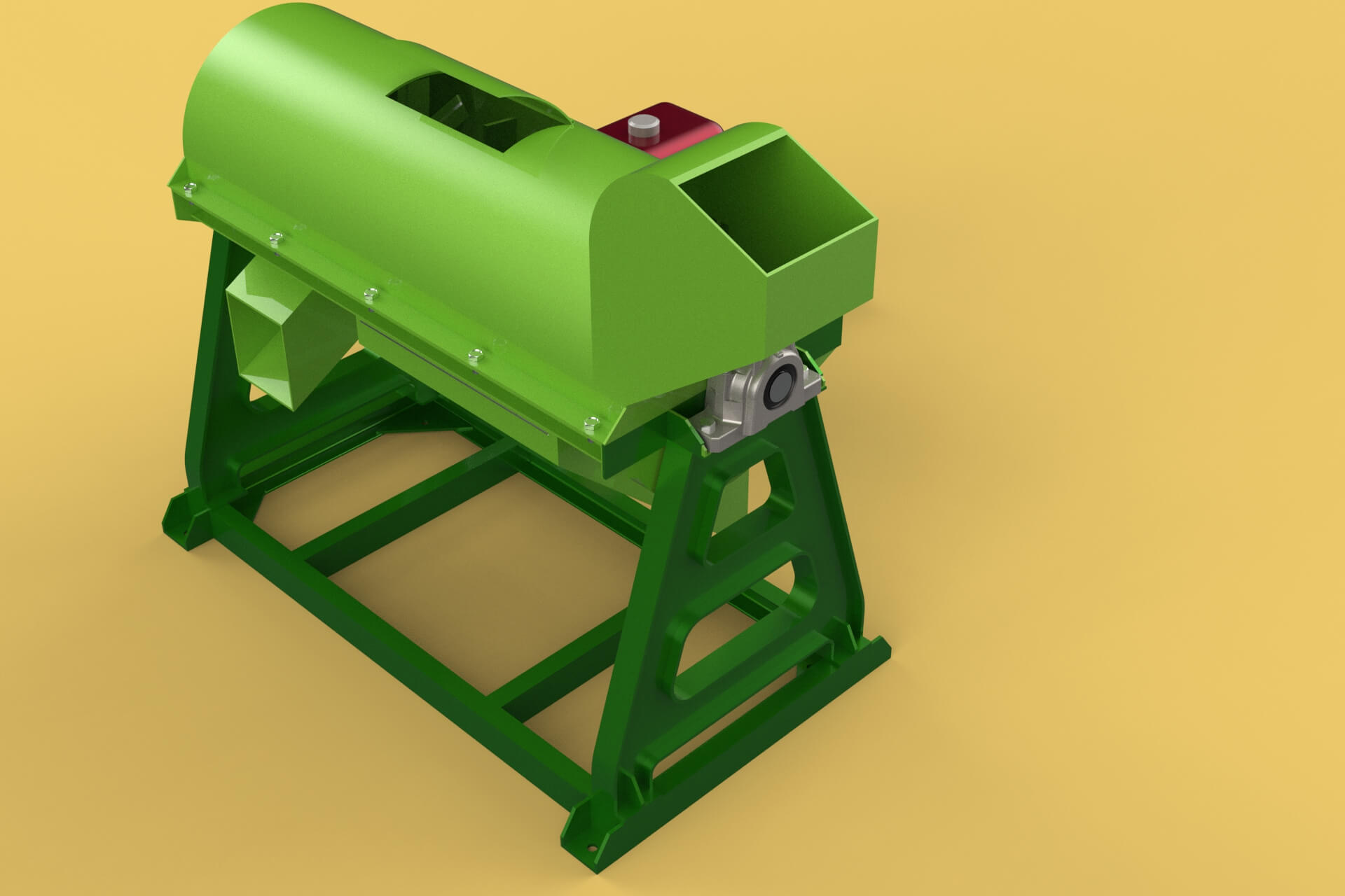Waste Shredder Crusher Machine Garbage Rubbish Junk Compost - 3D Model ...