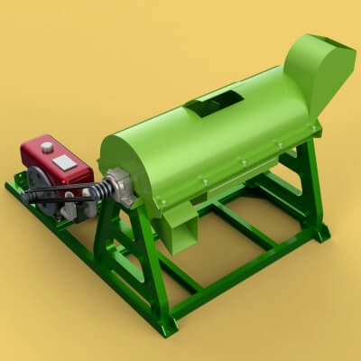 Waste Shredder Crusher Machine Garbage Rubbish Junk Compost - 3D Model ...