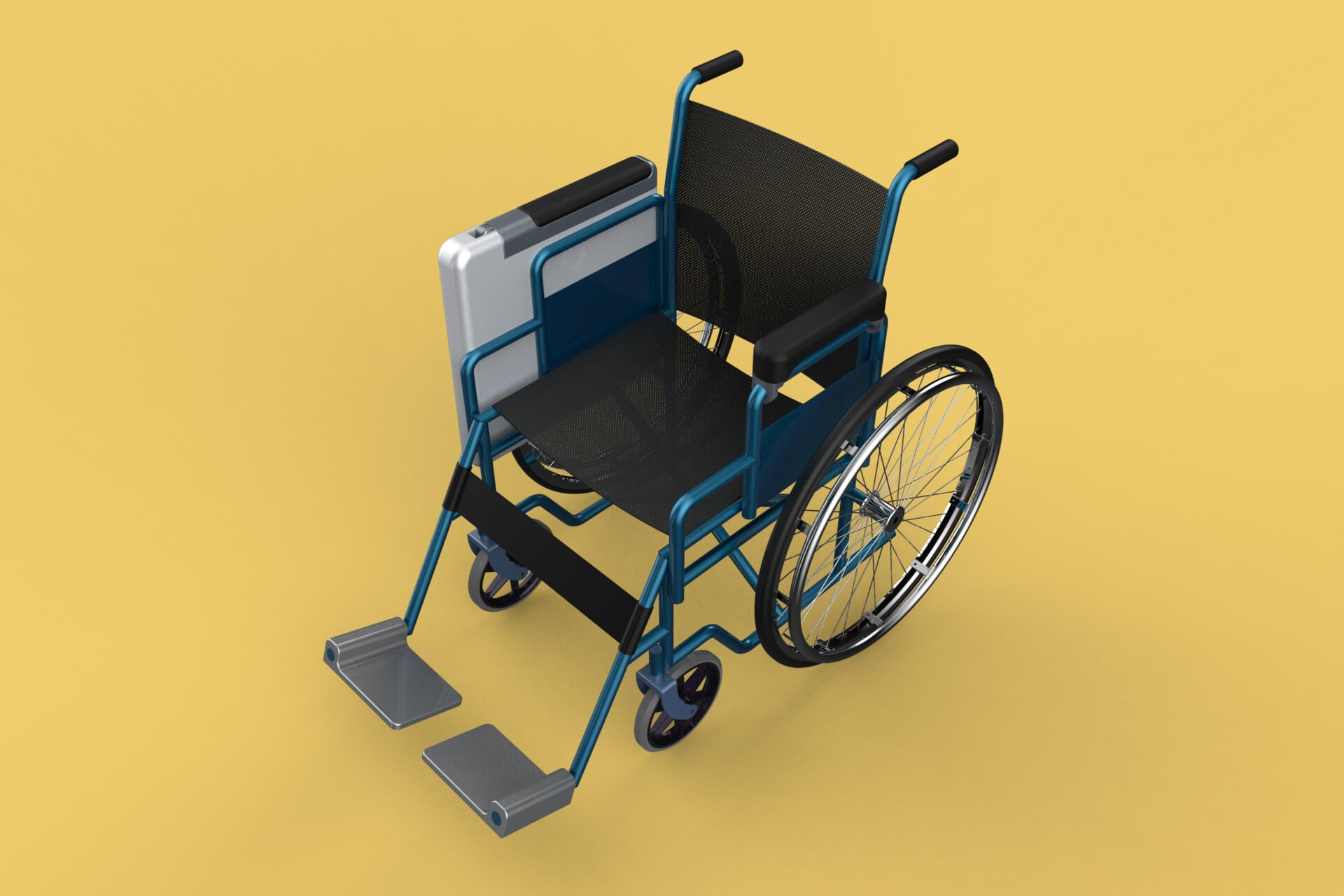 Wheelchair Seat Lap Tray Table Cup Holder Folding Adjustable - 3D Model ...