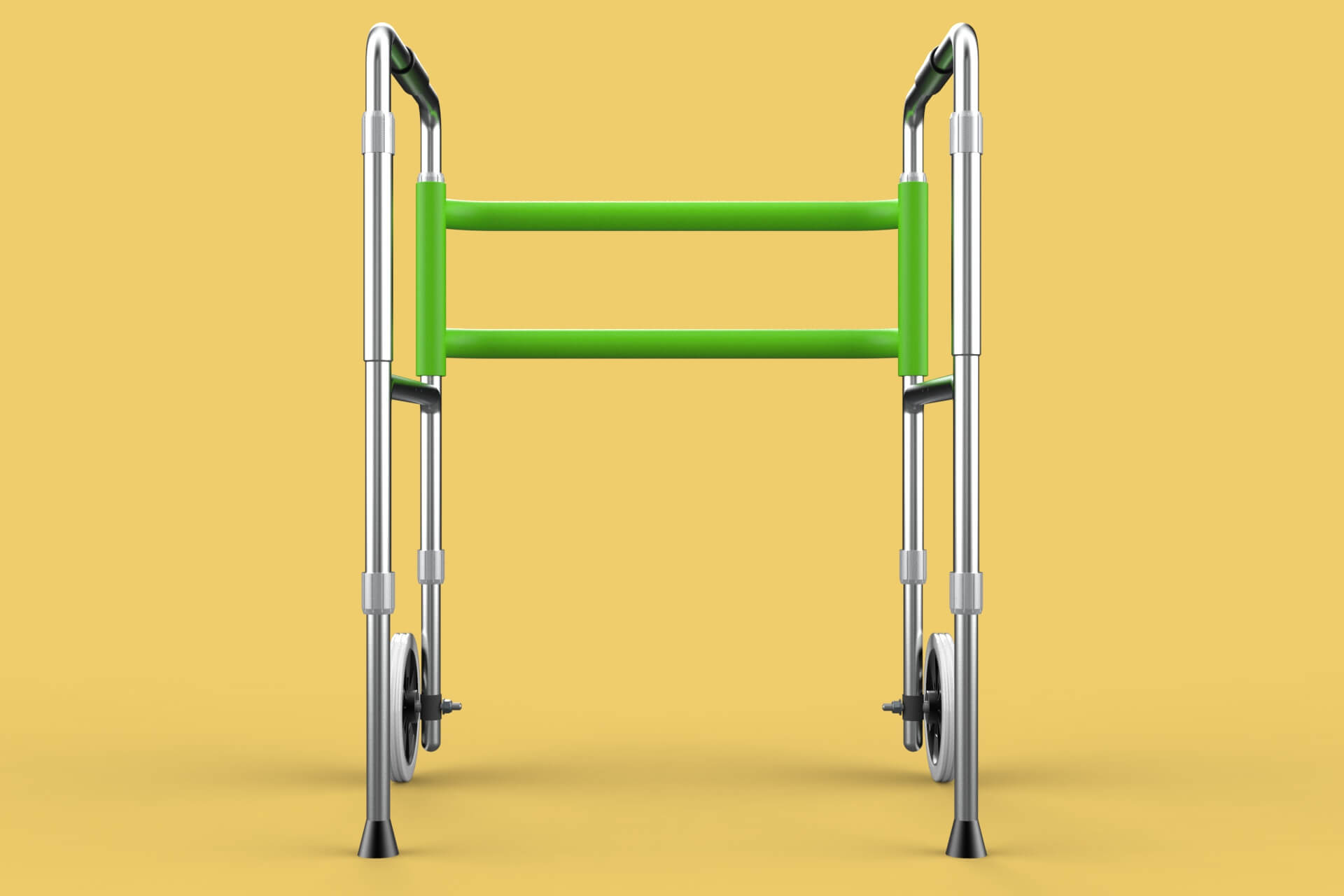 Wheeled Walker Rolling Zimmer Walking Frame Rollator Folding - 3D Model ...