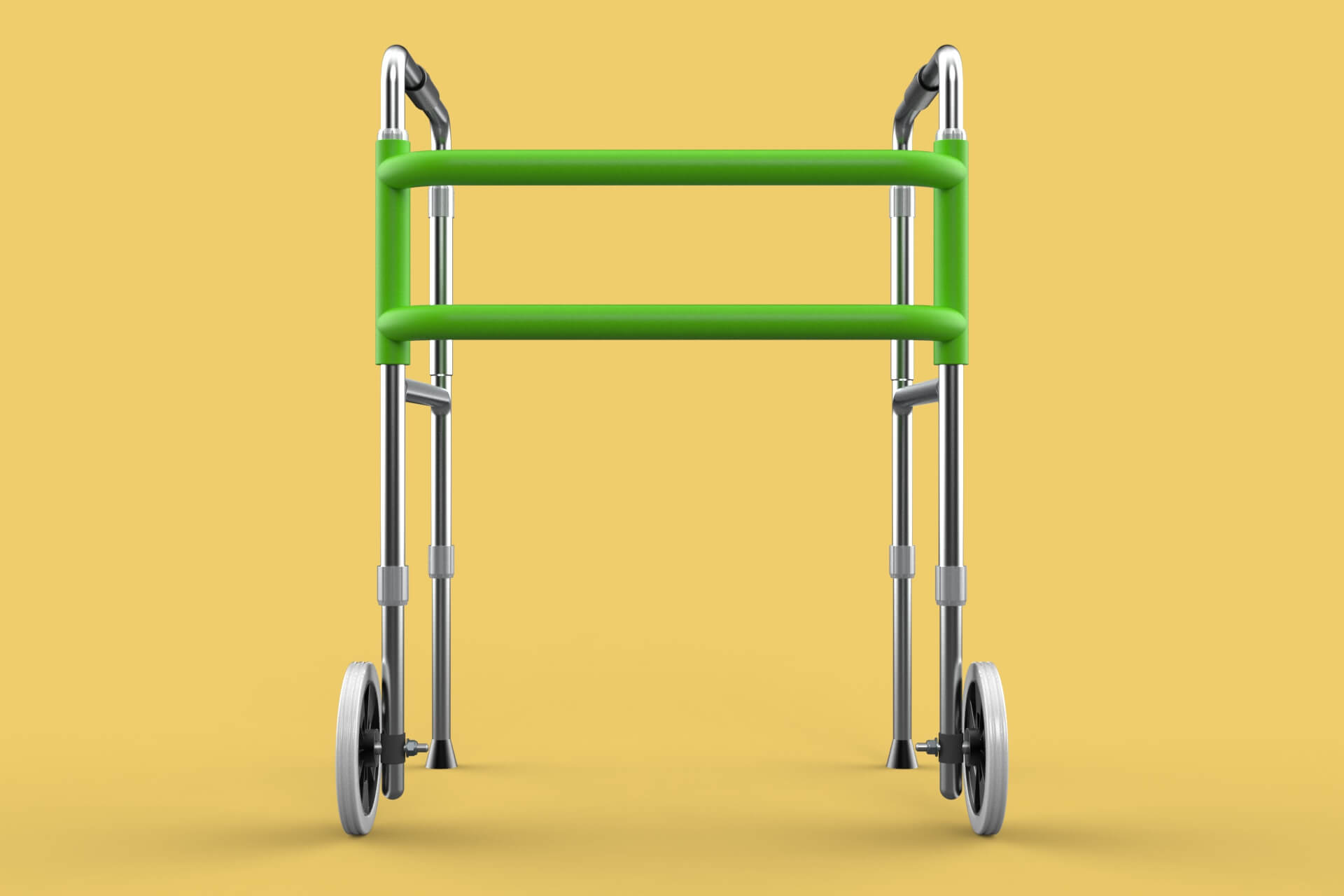 Wheeled Walker Rolling Zimmer Walking Frame Rollator Folding - 3D Model ...