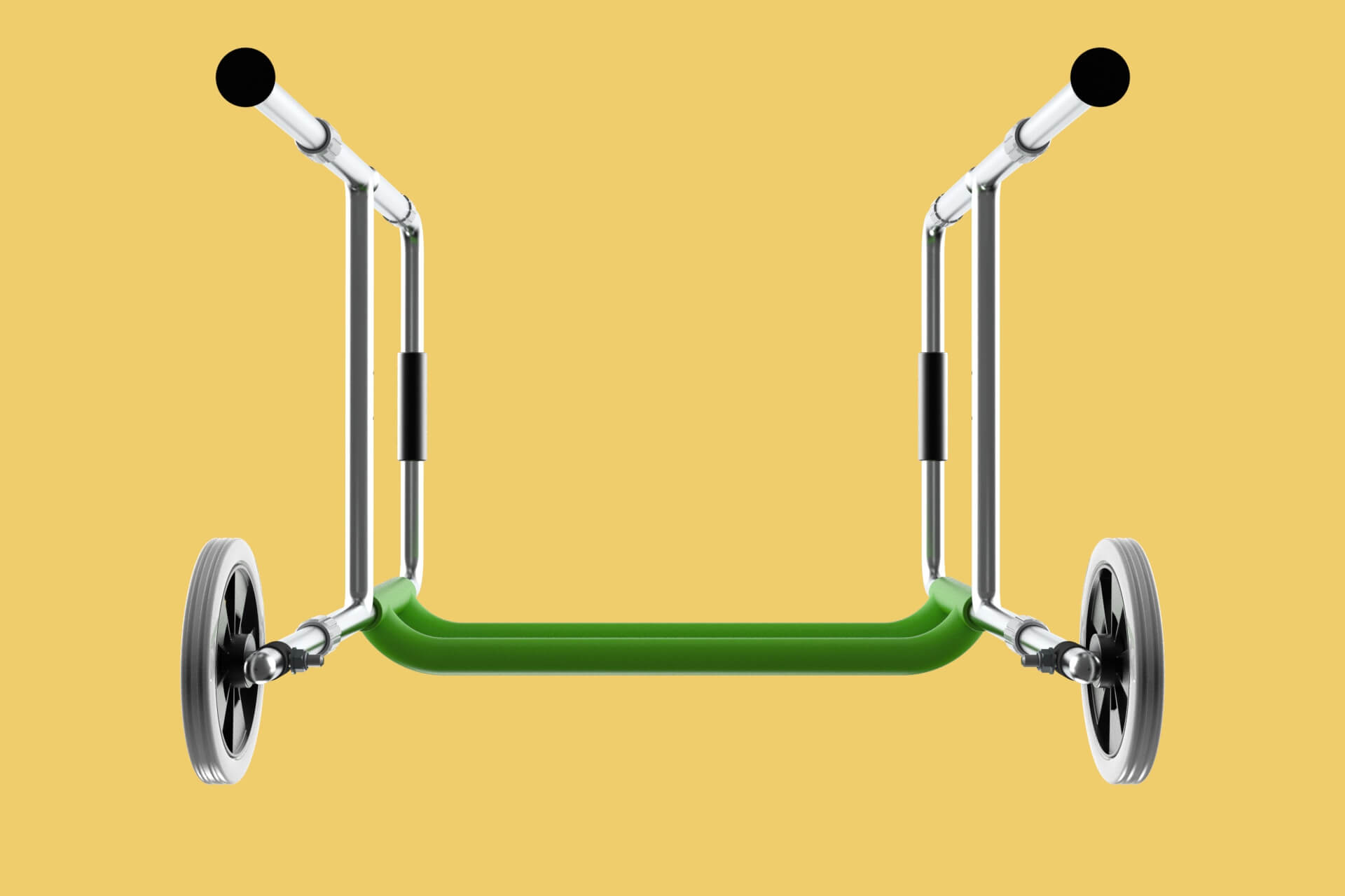 Wheeled Walker Rolling Zimmer Walking Frame Rollator Folding - 3D Model ...