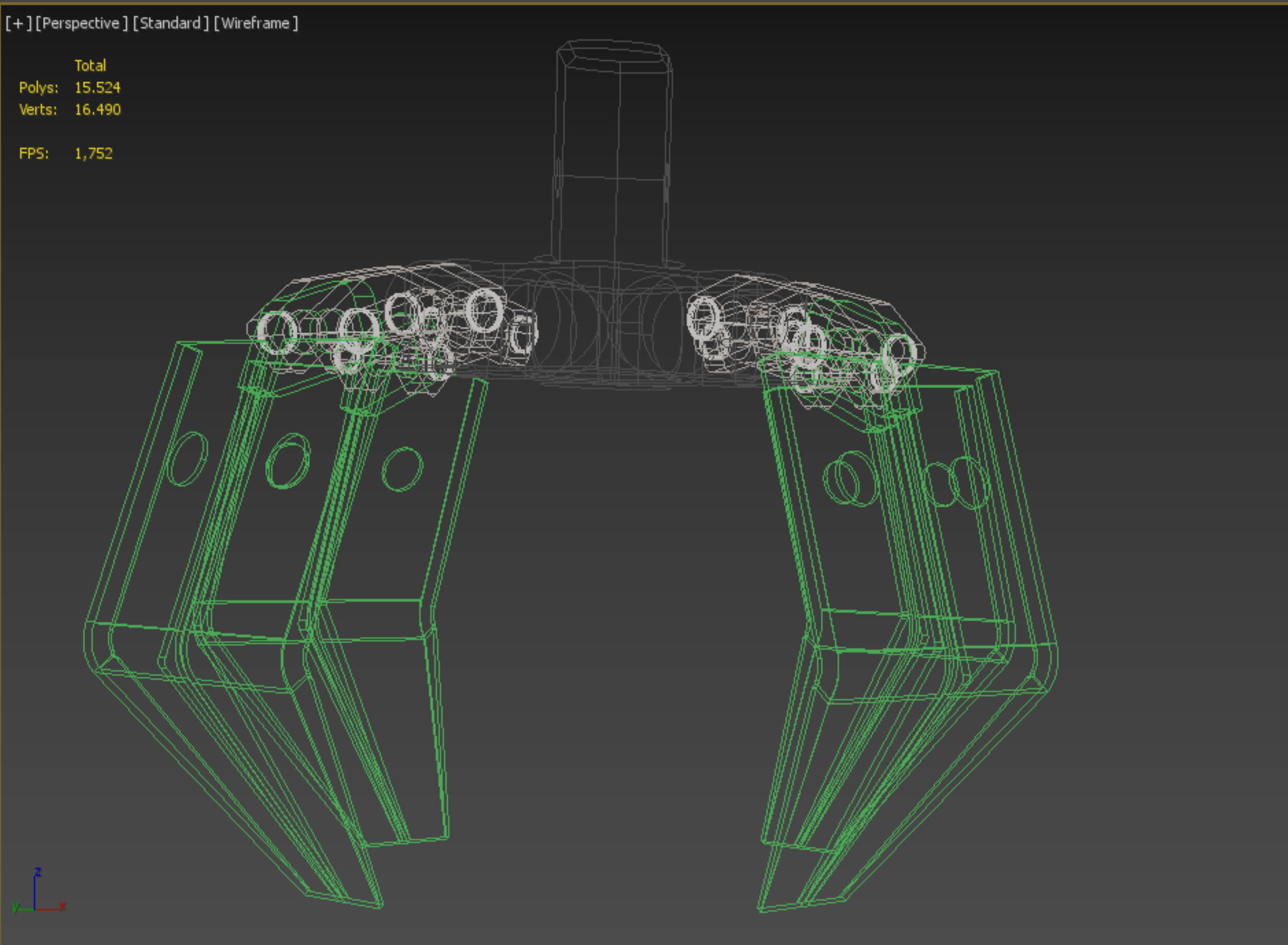 Wood Log Tree Crane Attachment Arm Loader Lifting Grabber 3D by surf3d