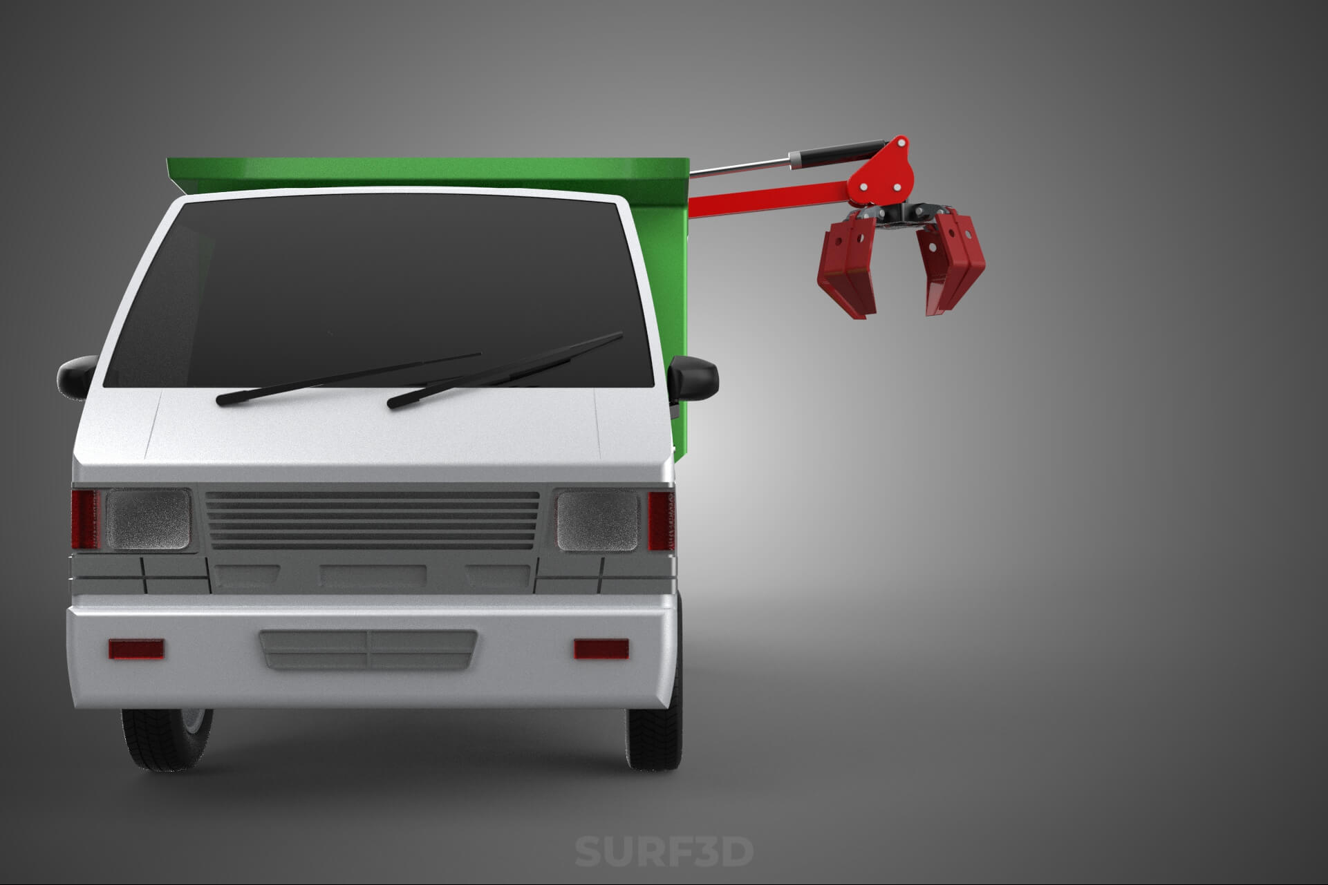 Wood Log Tree Grapple Truck Loader Crane Lift Grabber L300 2 - 3D Model ...