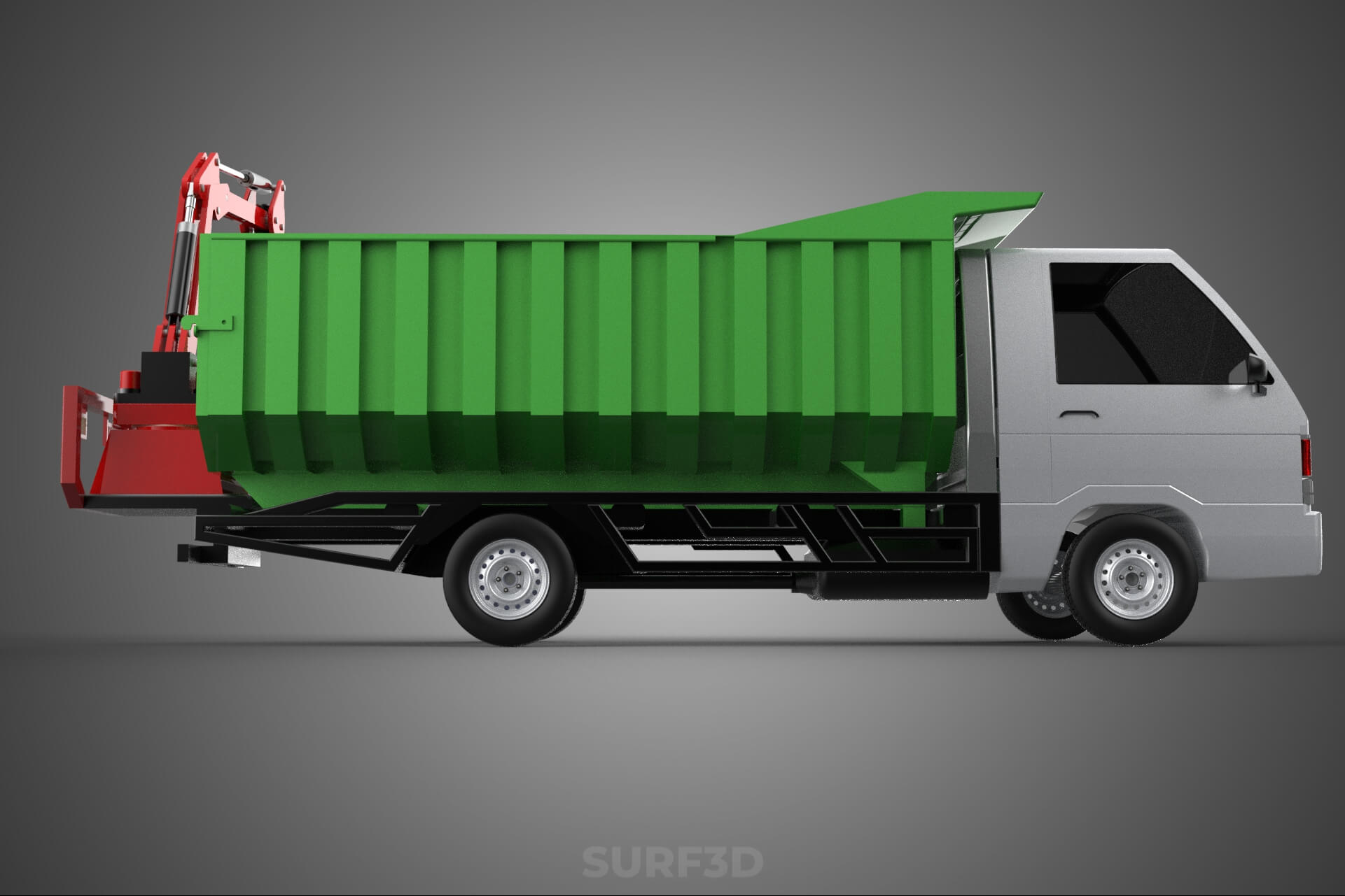 Wood Log Tree Grapple Truck Loader Crane Lift Grabber L300 2 - 3D Model ...