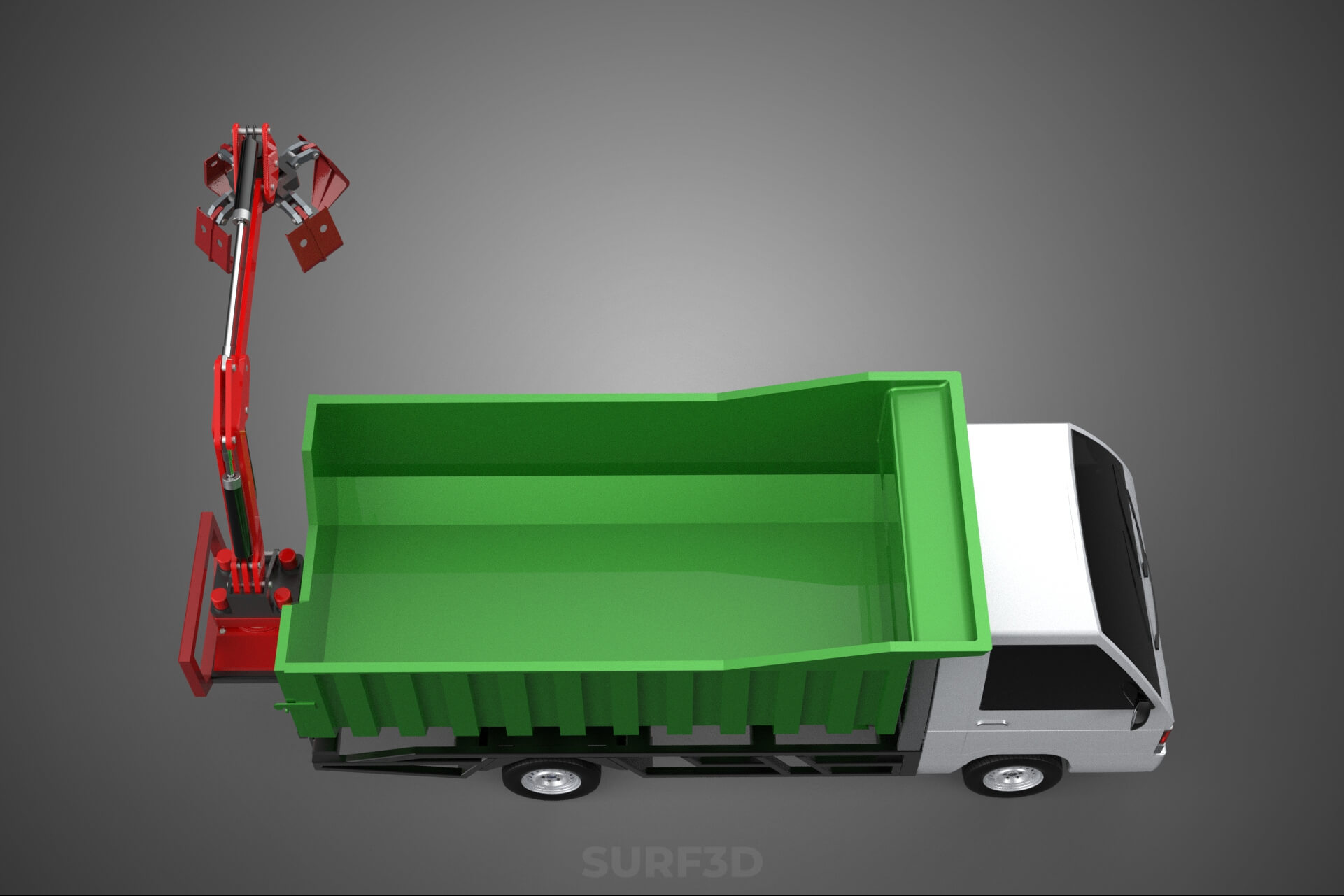 Wood Log Tree Grapple Truck Loader Crane Lift Grabber L300 2 - 3D Model ...