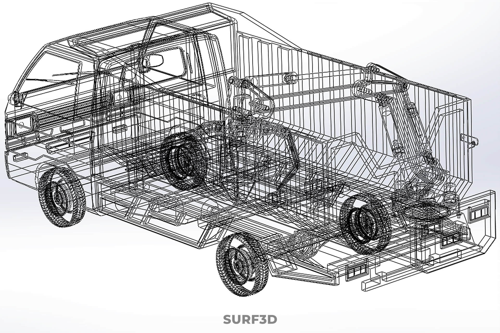 Wood Log Tree Grapple Truck Loader Crane Lift Grabber L300 2 - 3D Model ...