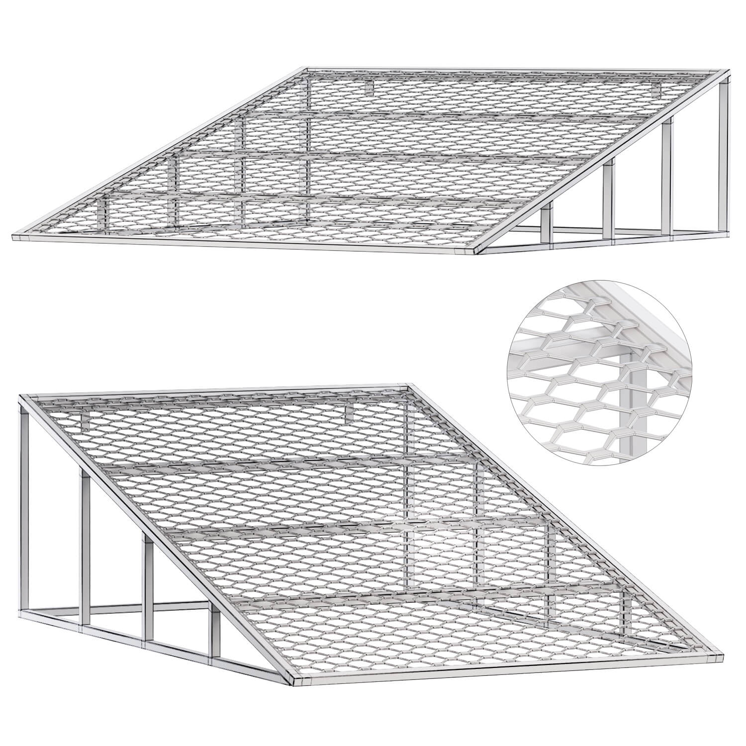 Pvl Ramp on Metal Frame - 3D Model by Svatra