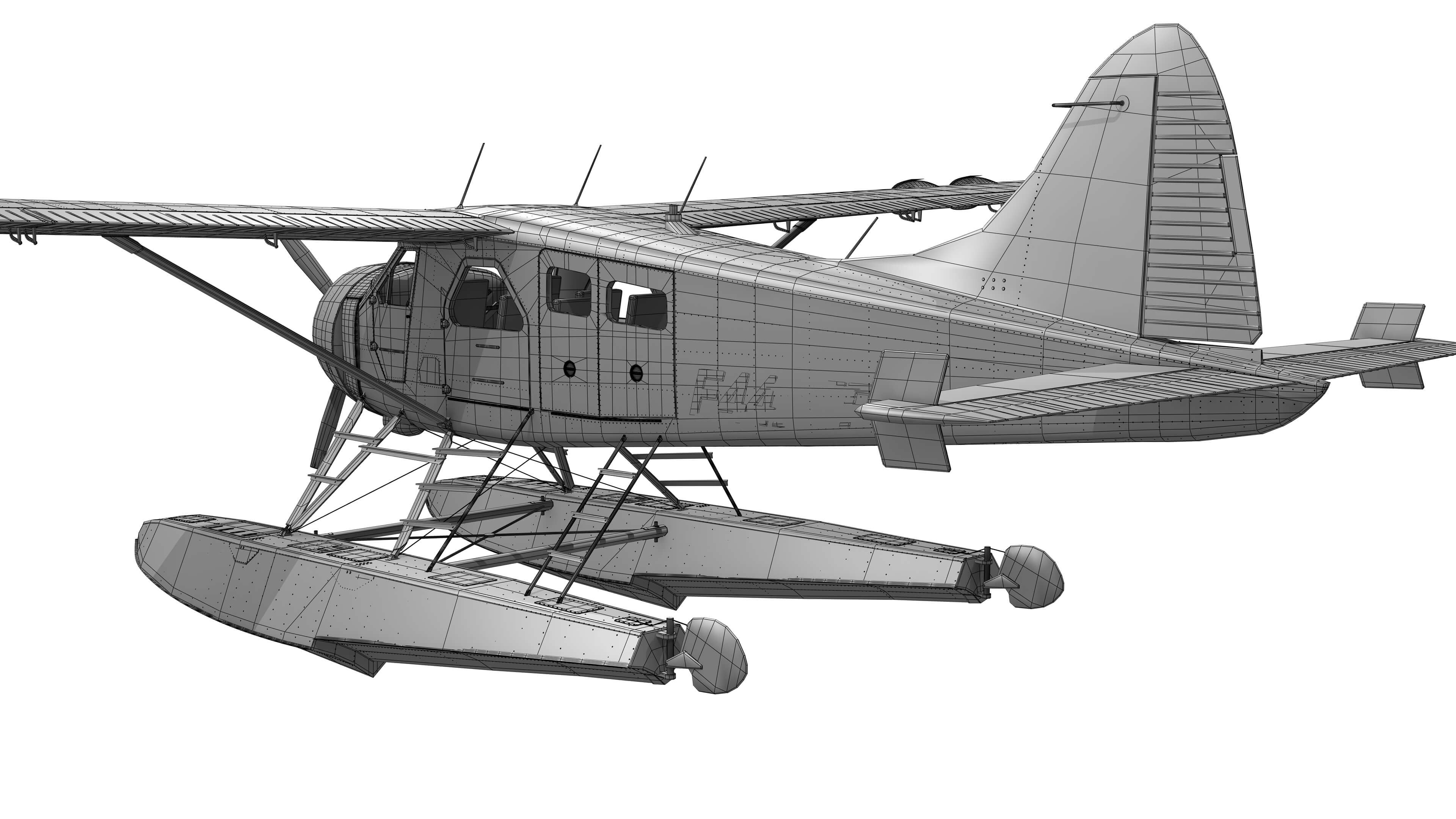De Havilland Canada DHC-2 Beaver 3D Model by Swan3DStudios