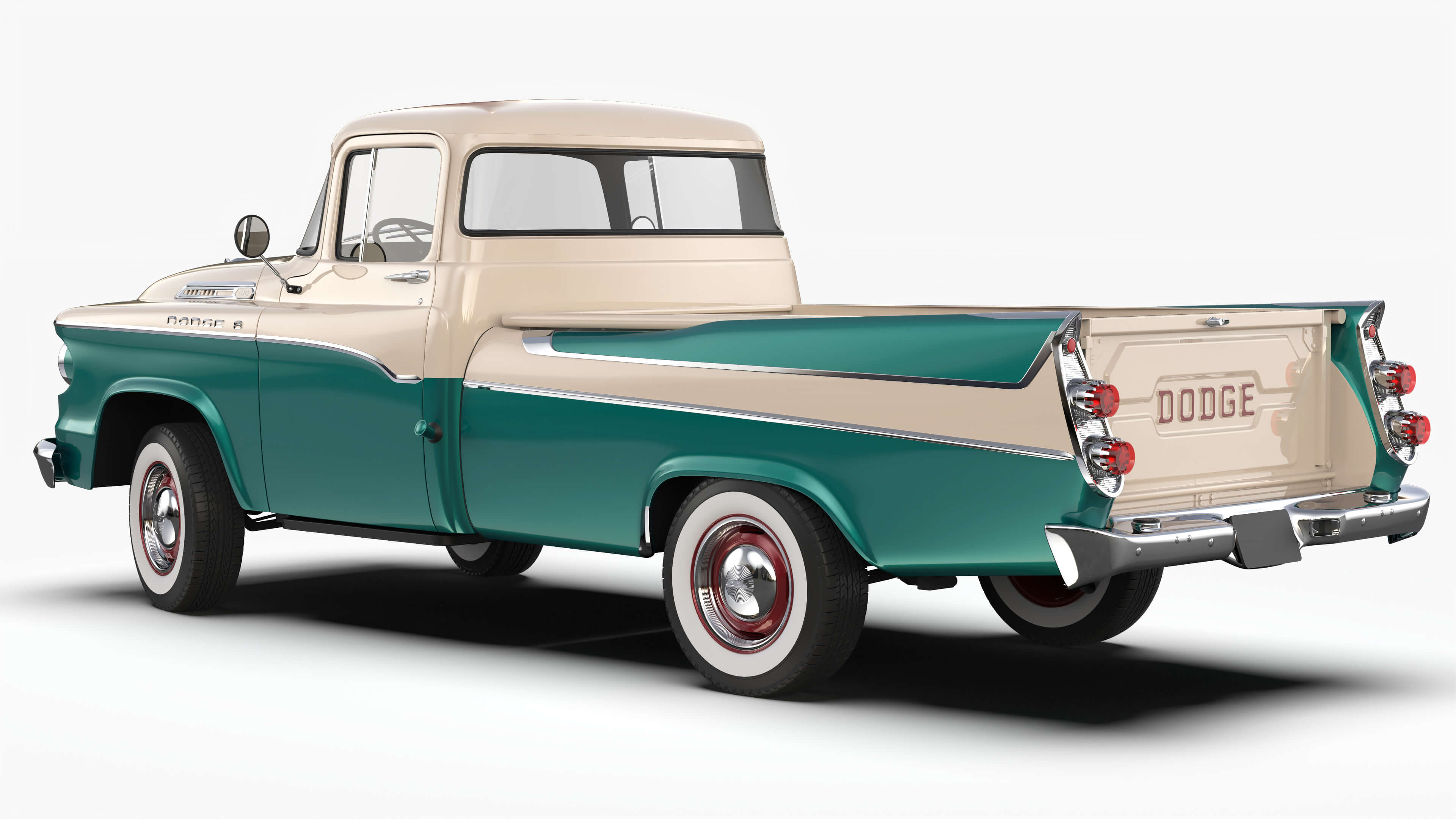 Dodge D100 Sweptside 1958 - 3D Model by Swan3DStudios